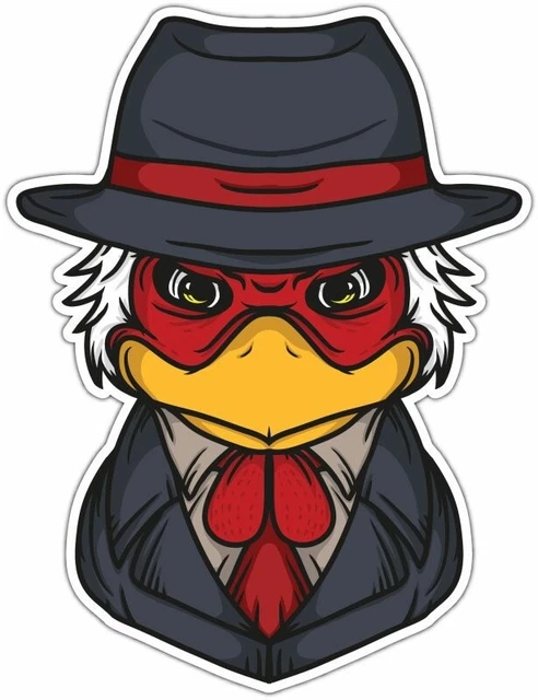 Chicken Rooster Mafia Gangster Car Window Stickerphone Decal Water ...