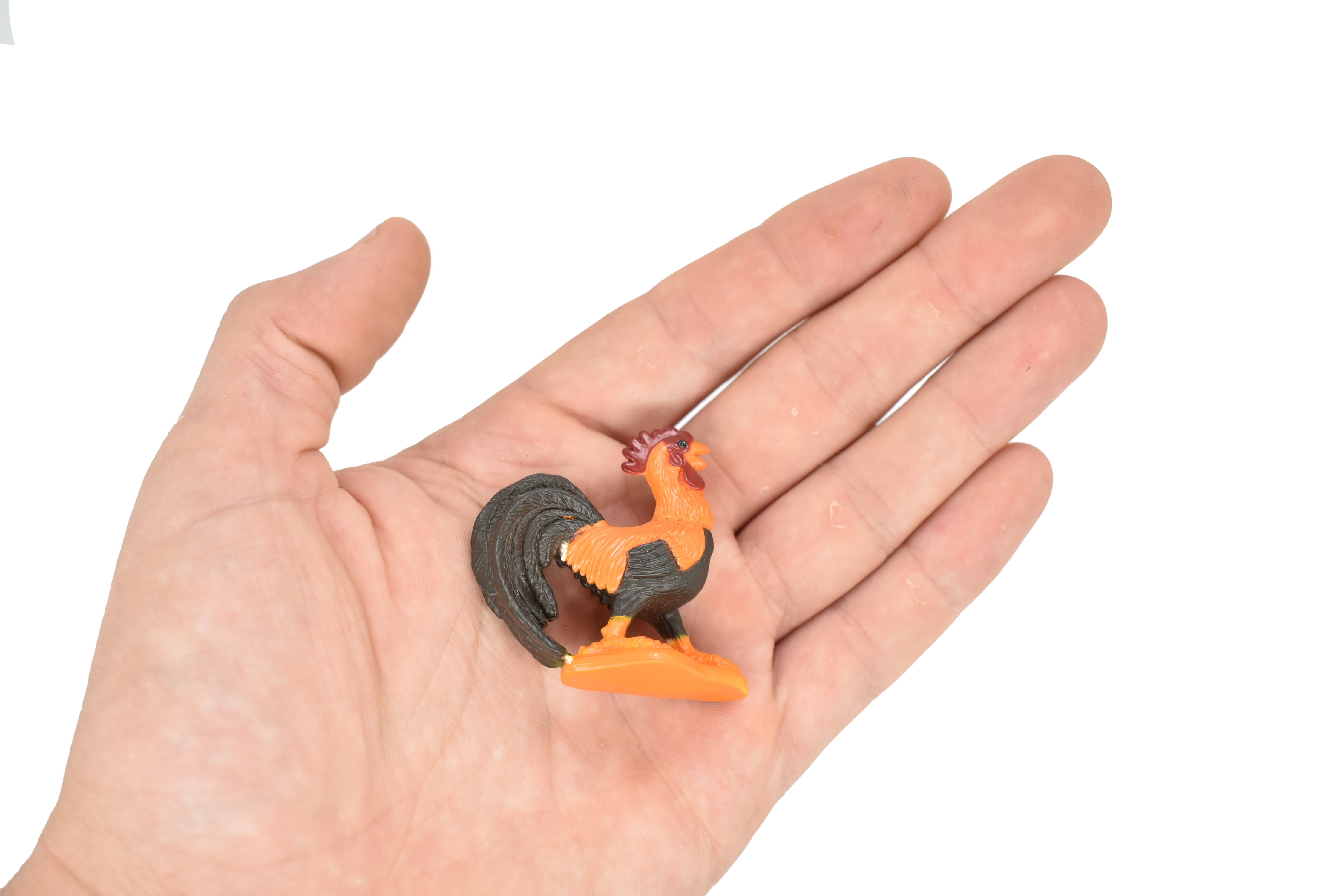 Chicken / Rooster Plastic Replica 1 3/4 inches tall - F4158 B140 (1 ...