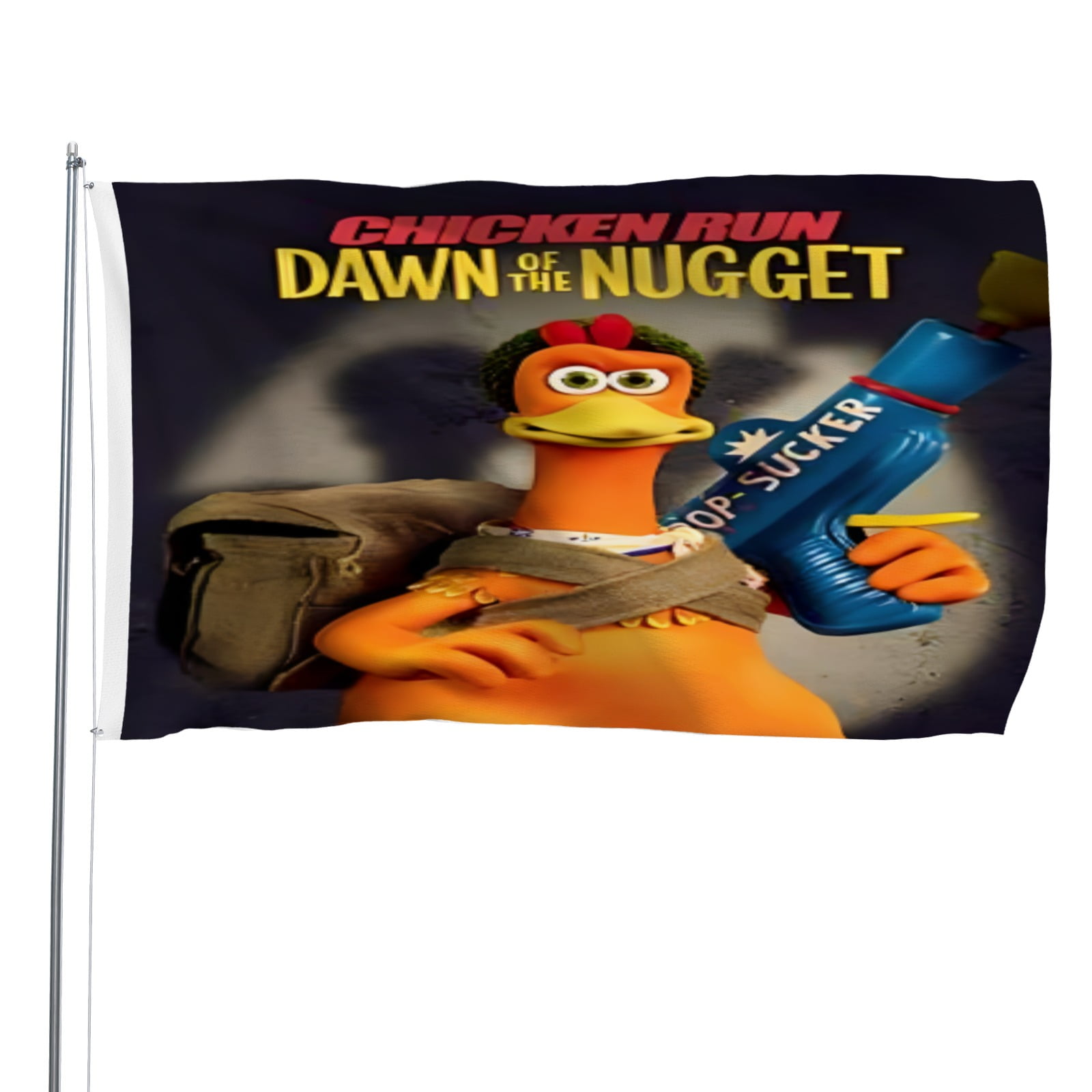 Chicken Run Dawn of the Nugget flag perfect for outdoor decoration, can ...