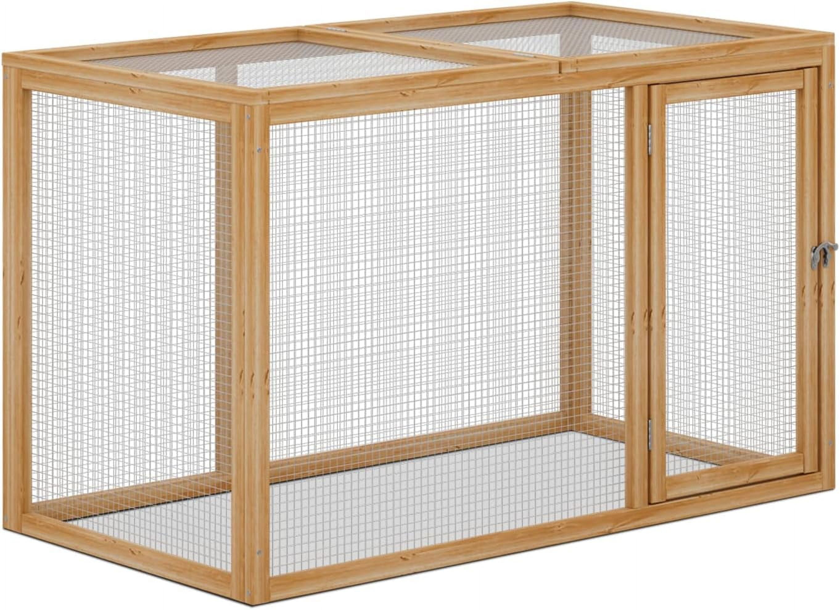 Rooster Cage MoNiBloom Chicken Run For Yard Wood Chicken Cage Rabbit ...