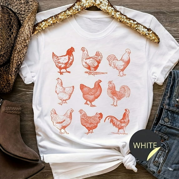 Chicken S1Hirt, Chicken Mama T-S1Hirt, Chicken Lover Gift, Chicken Lady ...
