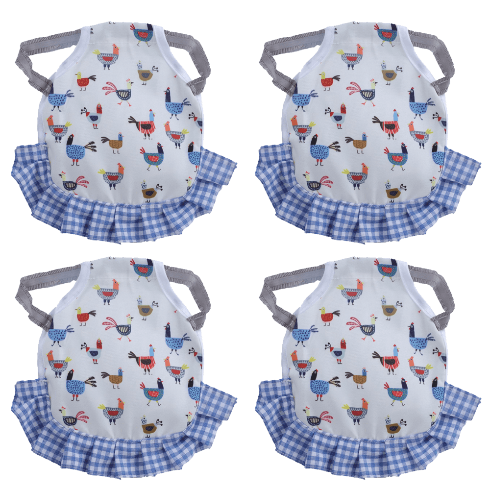 Chicken Saddle Aprons 4 Pieces Chicken Saddle Chicken Jacket Straps Hen ...
