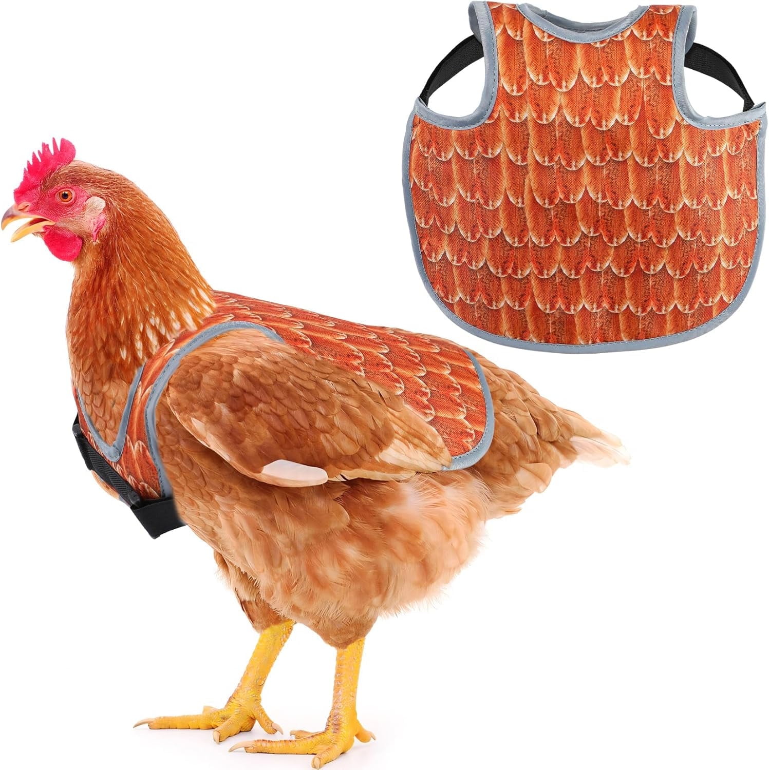 Chicken Saddle and Back Protector for Hens, Apron With Adjustable ...