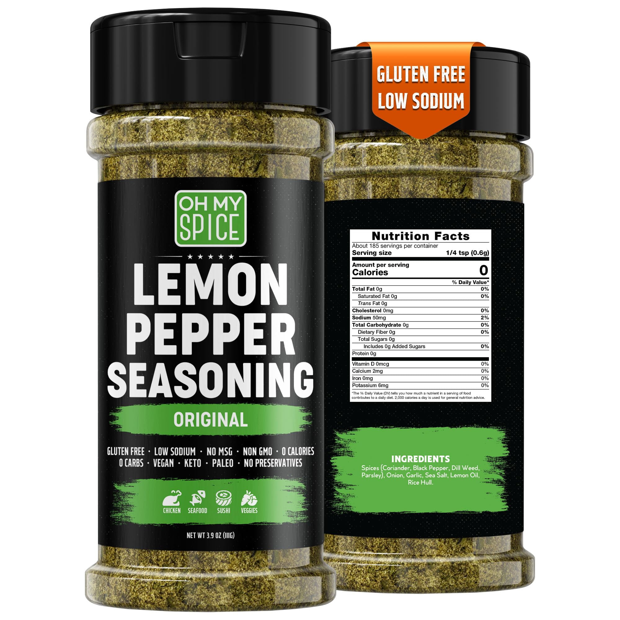 Chicken Seasoning Lemon Pepper SAF21 Seasoning - Gluten Free & Lemon ...