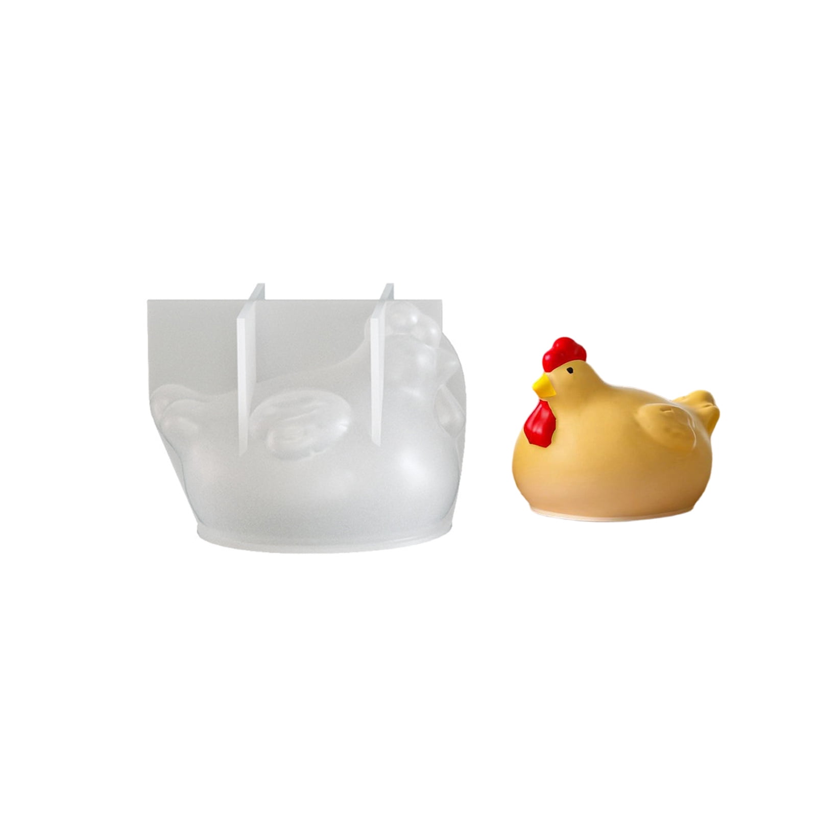 Chicken Shape Mold Reusable Silicone Crafting Molds Perfect for Soaps ...