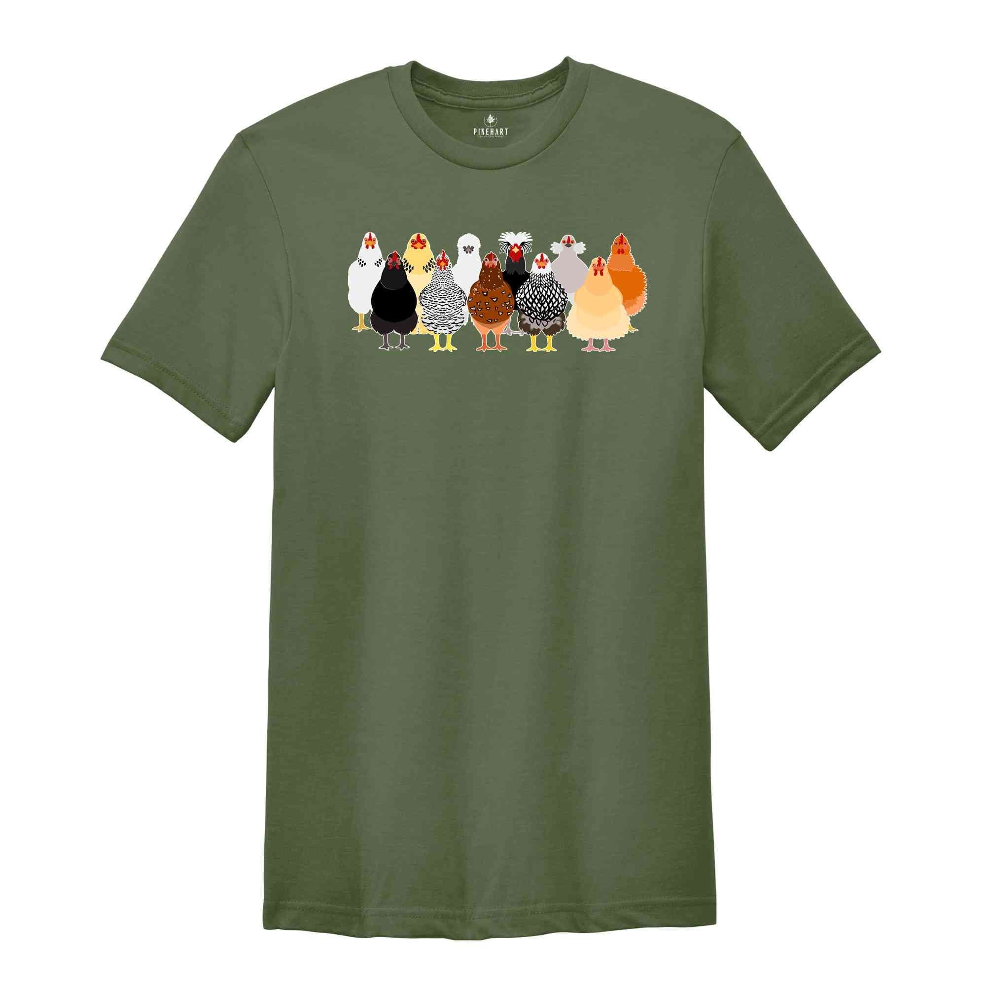 Chicken Shirt, Chicken Lover Tshirt, Women Chicken Gift Love Chickens ...