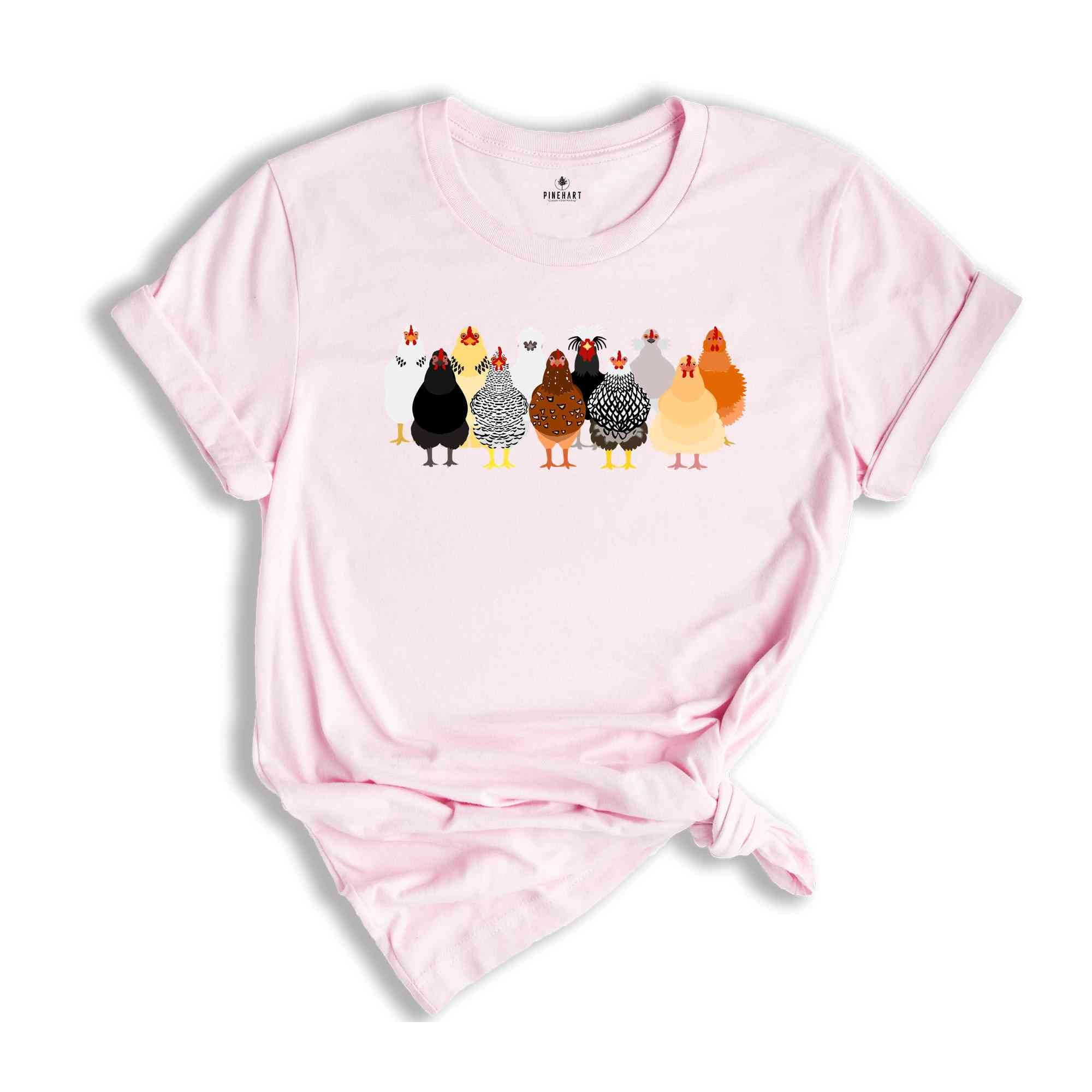 Chicken Shirt, Chicken Lover Tshirt, Women Chicken Gift Love Chickens ...