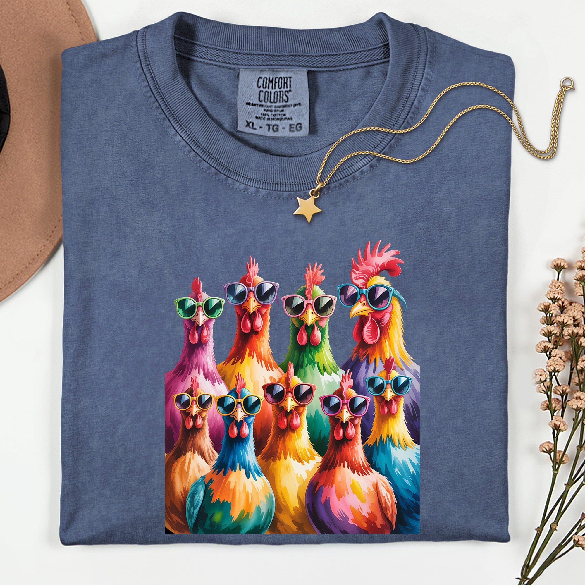 Chicken Shirt, Women Chicken Tee, Funny Farmer Shirt, Love Chickens ...