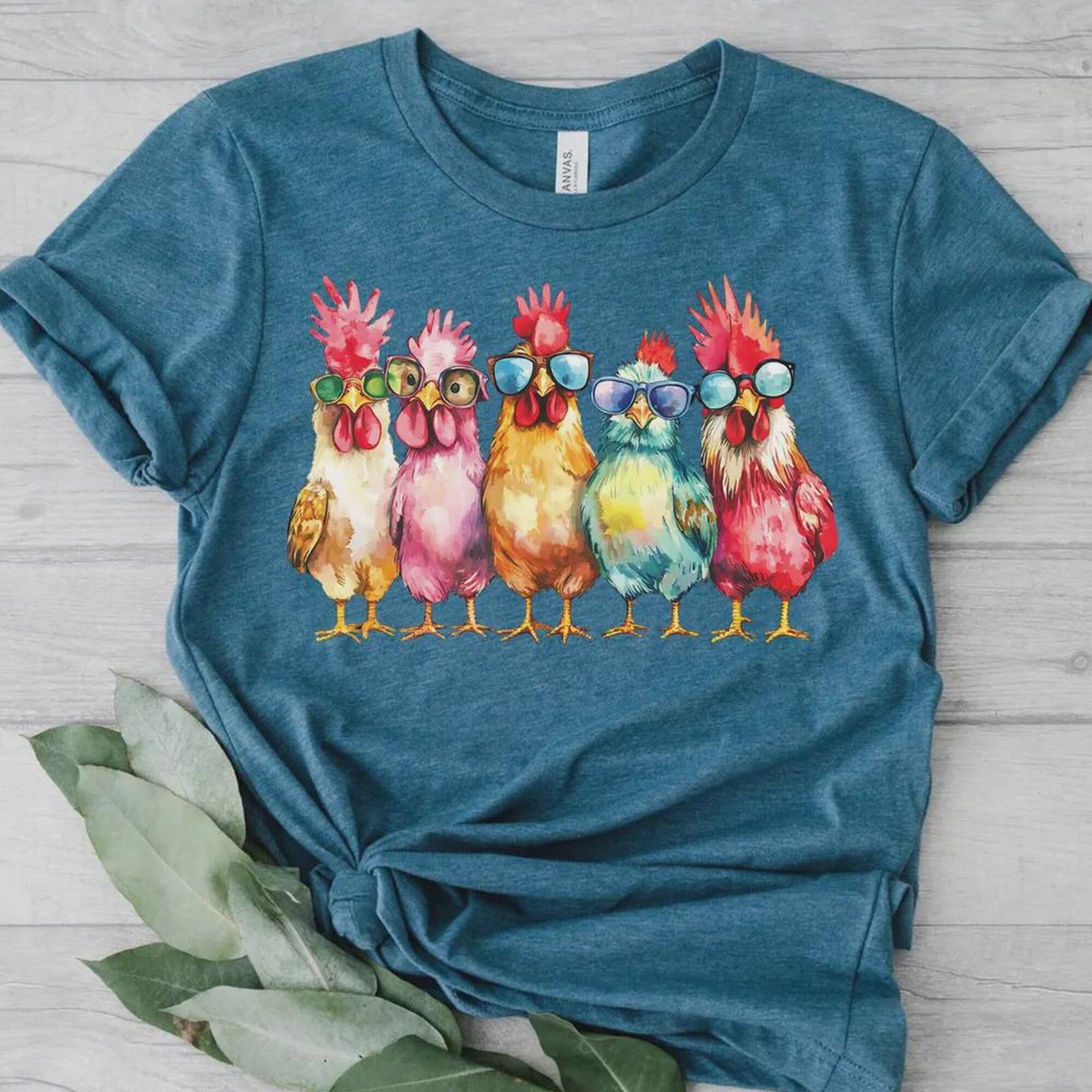 Chicken Shirt Women Chicken Tee Funny Farmer Shirt Love Chickens Animal ...
