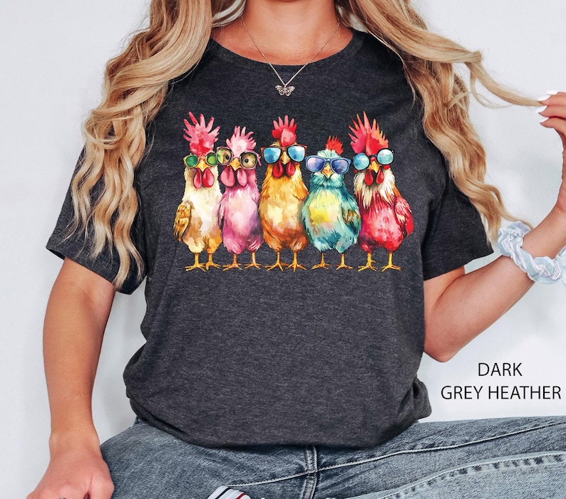 Chicken Shirt, Women Chicken Tee, Funny Farmer Shirt, Love Chickens ...