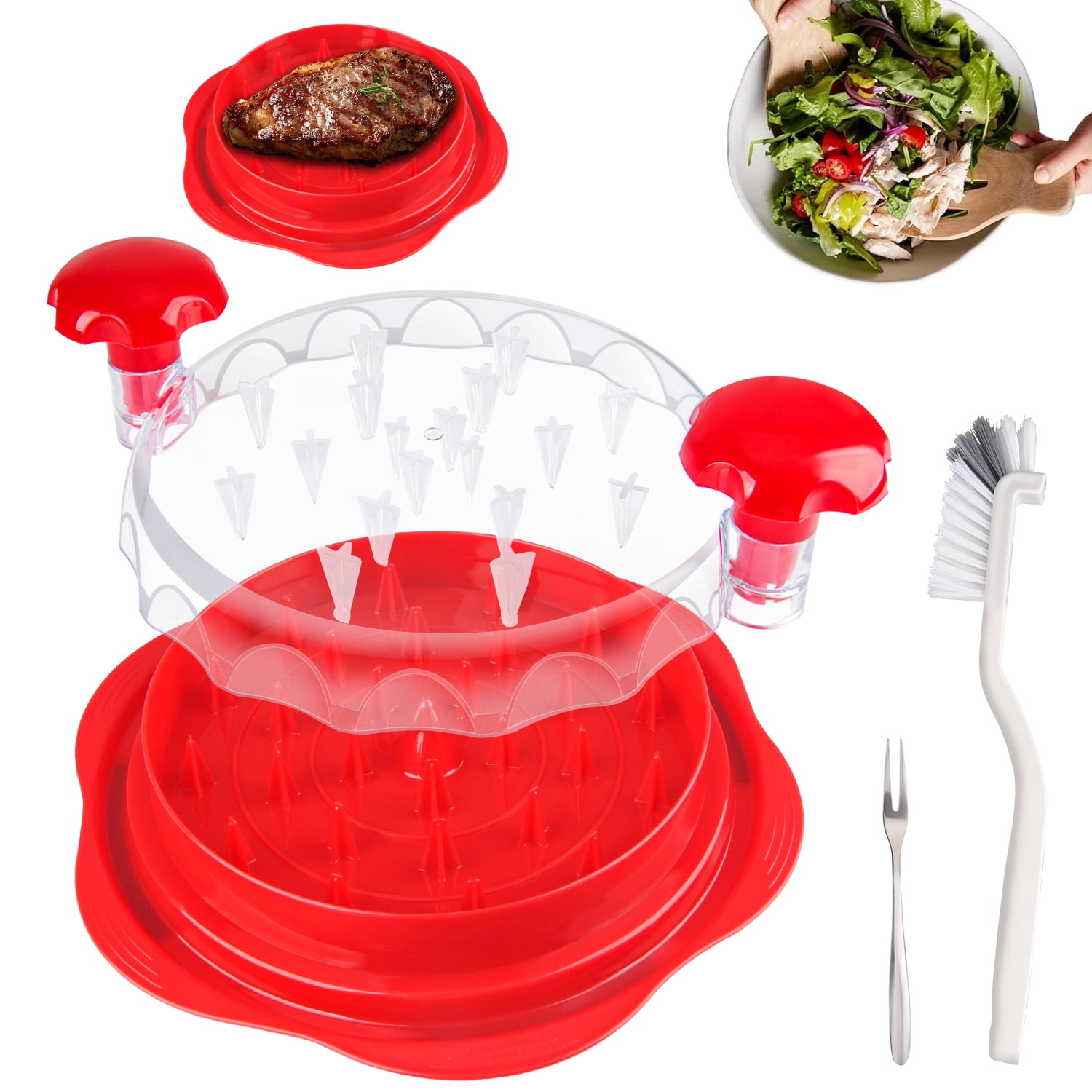 Chicken Shredder,10'' Pro Large Chicken Breast Shredder Tool Twist w ...