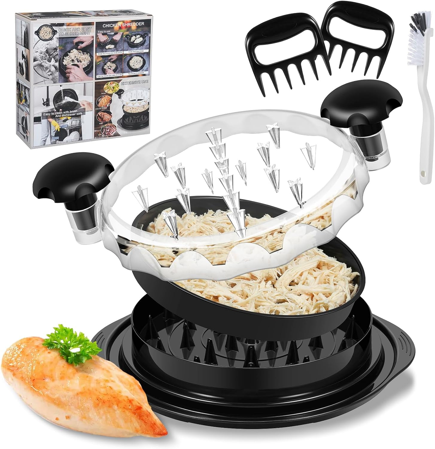 Chicken Shredder, Best Large Chicken Shredder Machine - Ergonomic ...