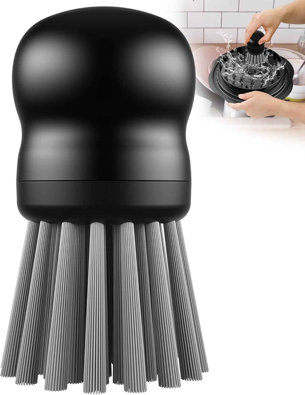 Chicken Shredder Brush with Custom Extended Bristles, Dish Scrub Brush ...