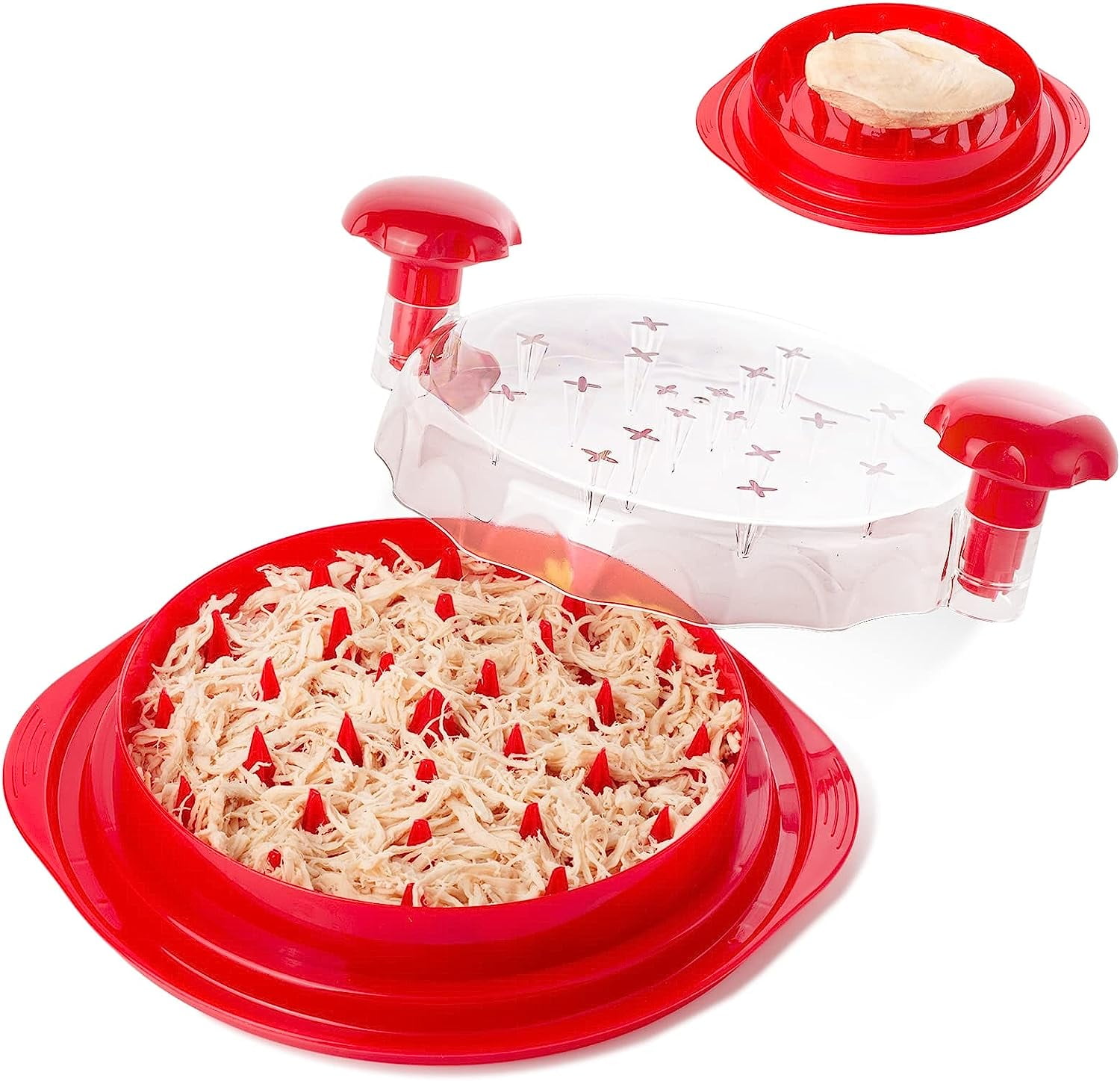 Chicken Shredder, Chicken Breast Shredding Tool Twist with Transparent ...