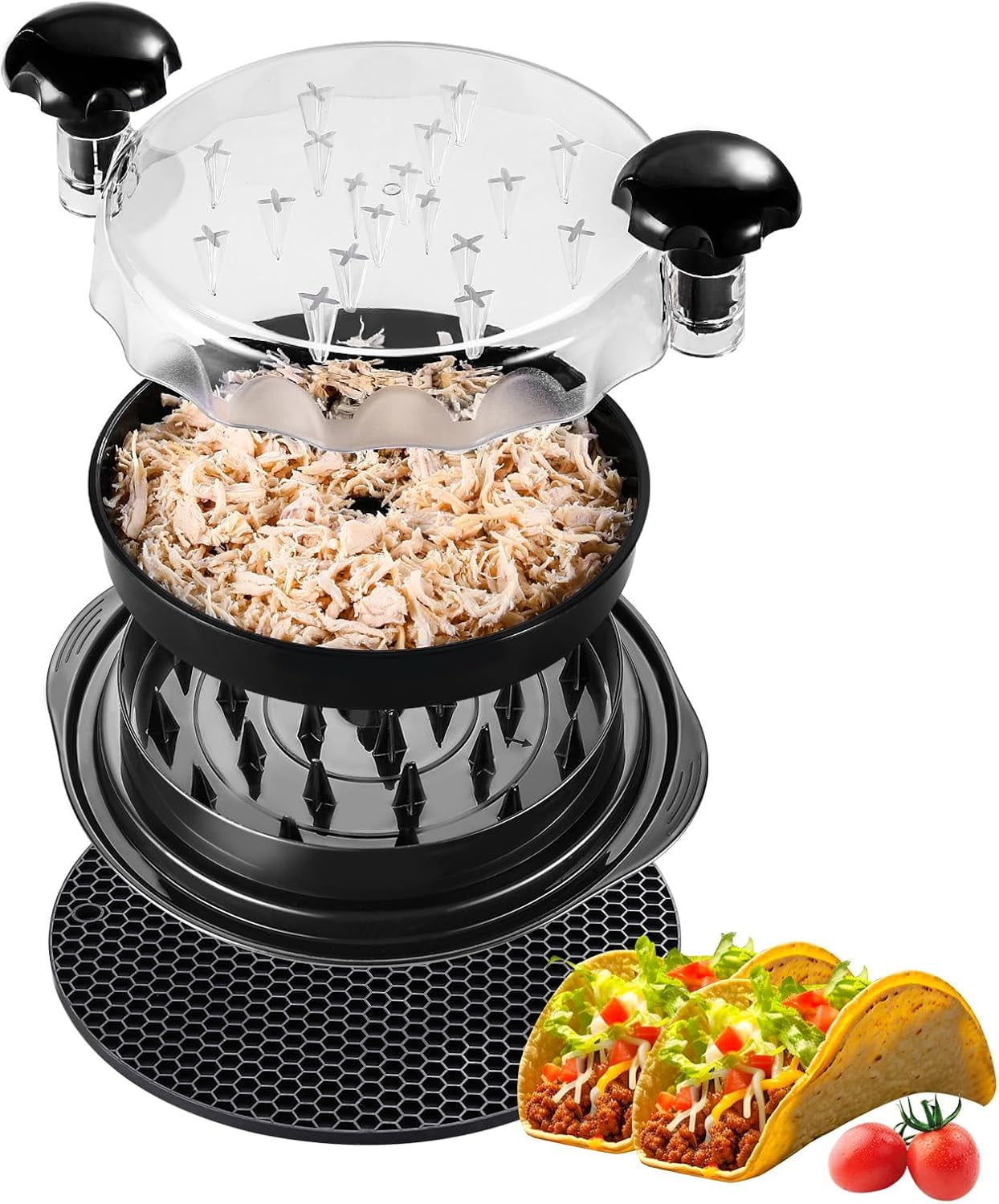 Chicken Shredder Large Chicken Breast Shredder Tool Twist, Premium Meat ...