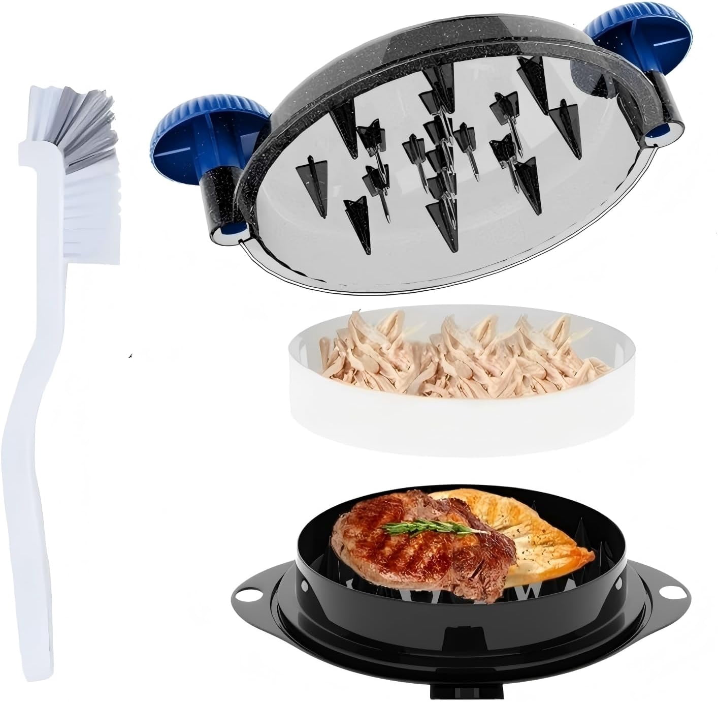 Chicken Shredder Meat Shredder Tool Twist Chicken Breast Shredder Large ...