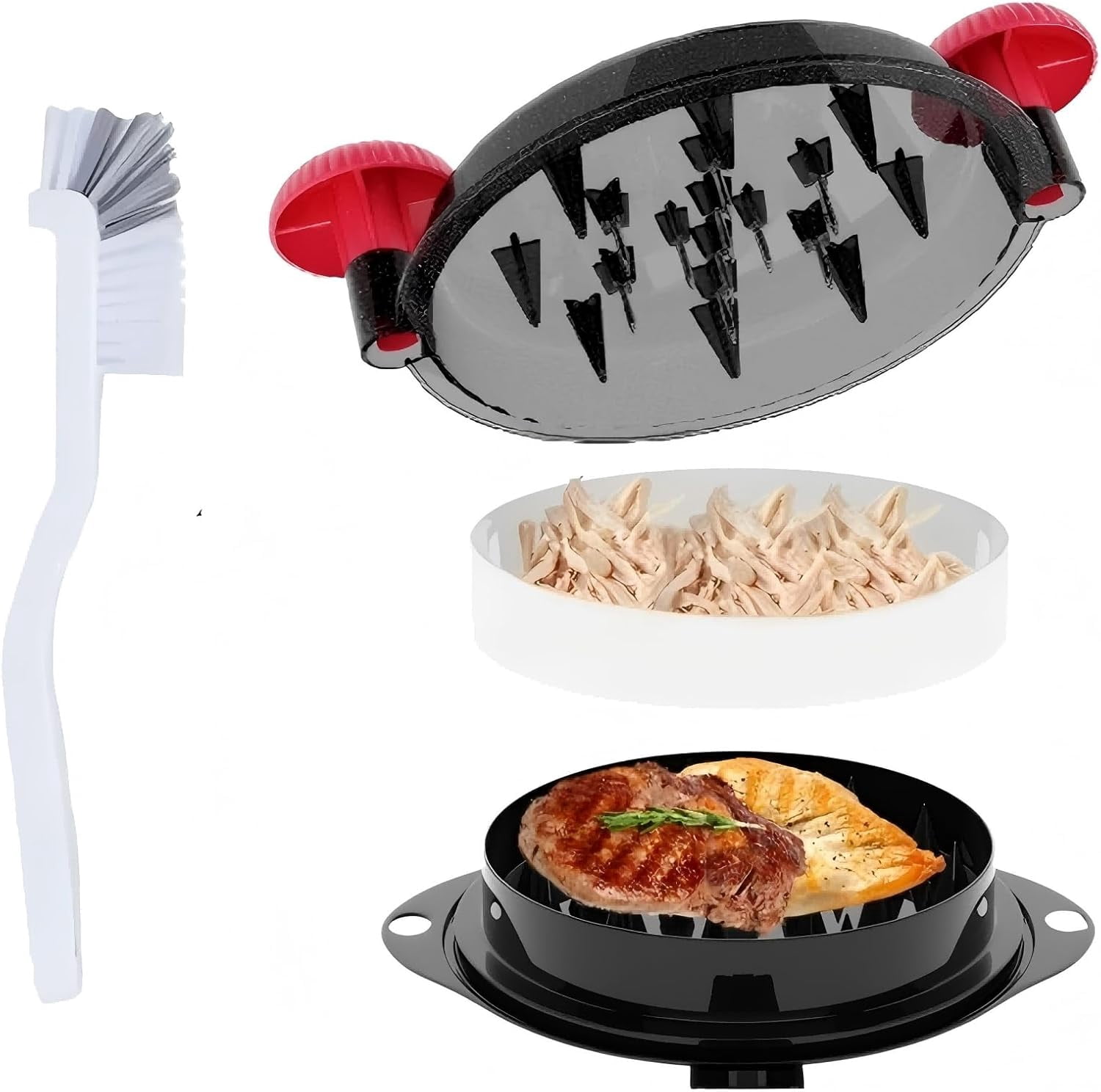 Chicken Shredder Meat Shredder Tool Twist Chicken Breast Shredder Large ...
