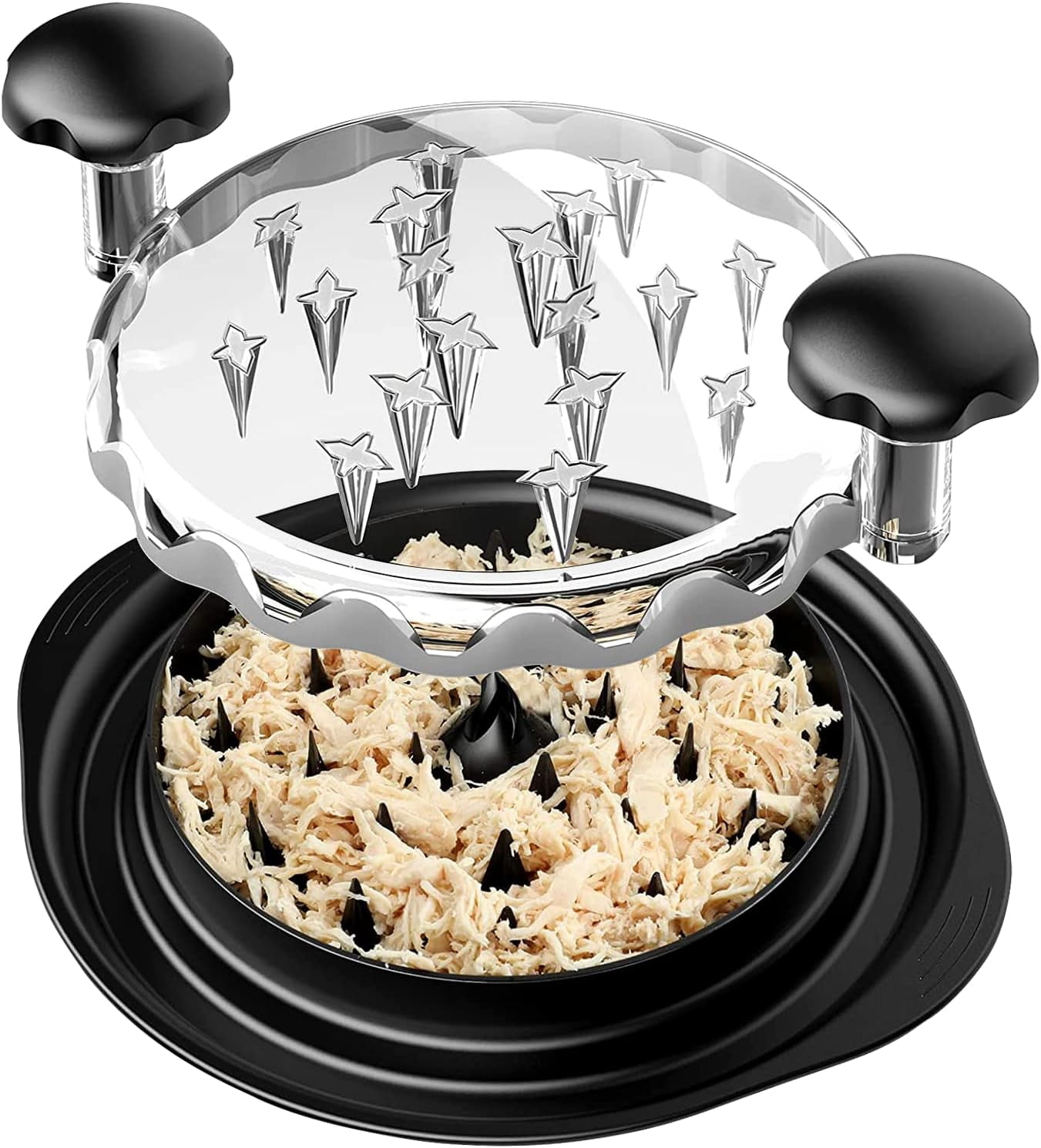 Chicken Shredder Pro Chicken Breast Shredder Tool Twist with Clear ...
