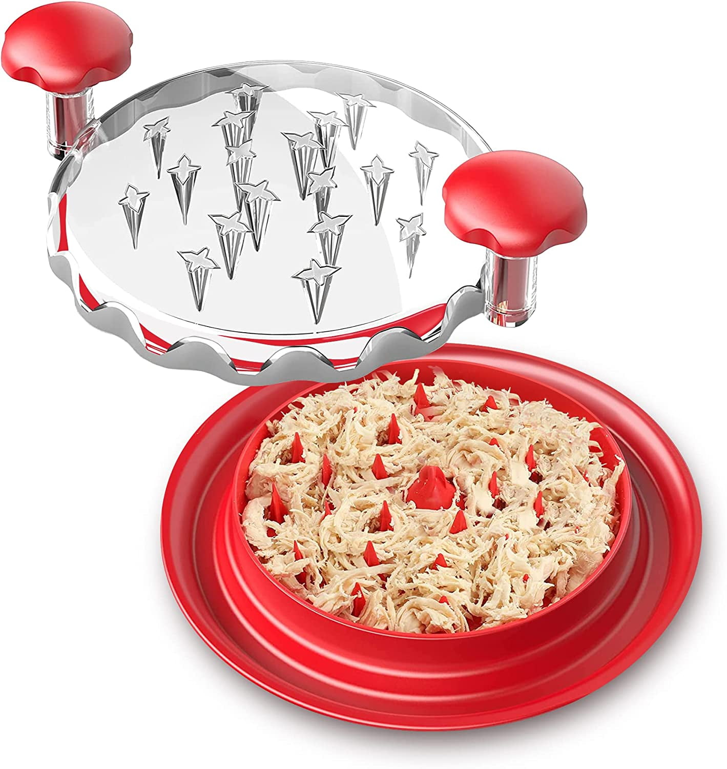Chicken Shredder ShredMachine Meat Shredder Tool Twist with Clear Cover ...