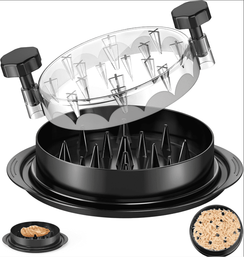 Chicken Shredder Tool with Transparent Lid - Large Meat Shredder ...