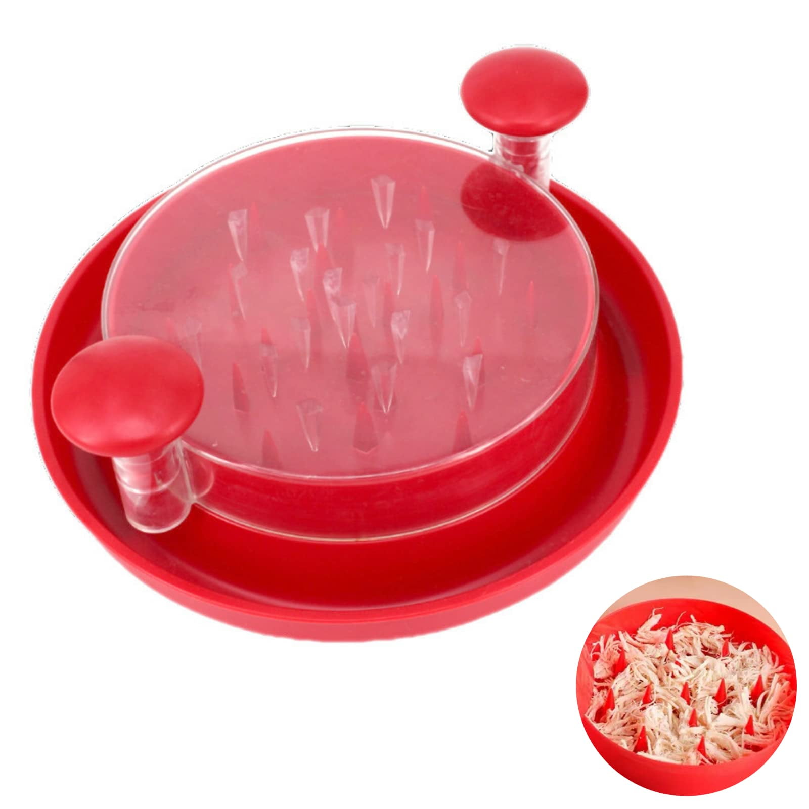 Chicken Shredder, Upgrade Meat Shredder Tool with Clear Cover, Large ...