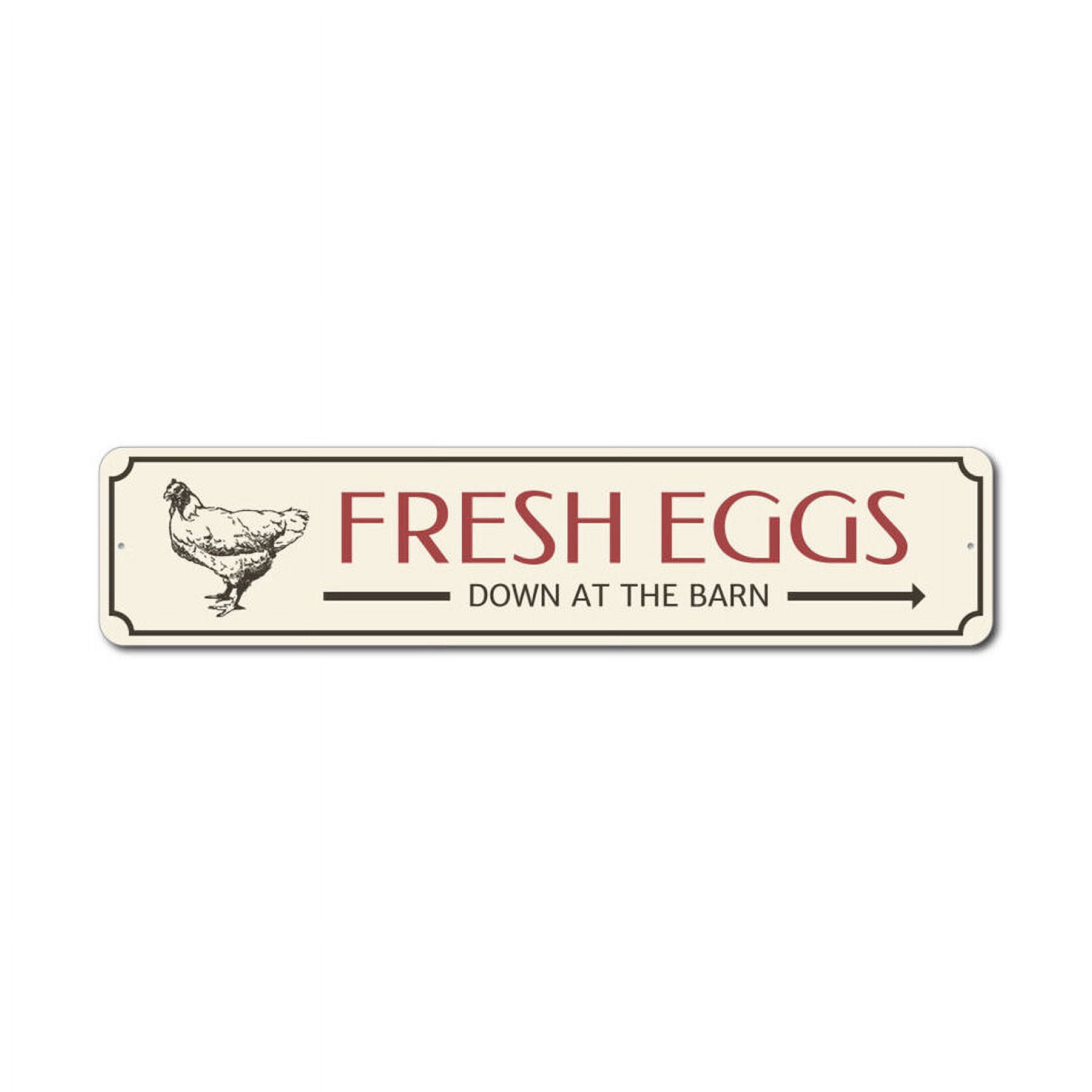 Chicken Sign Hen Sign Hen Metal Decor Sign Size: 4 x 16 Inch - Walmart.com