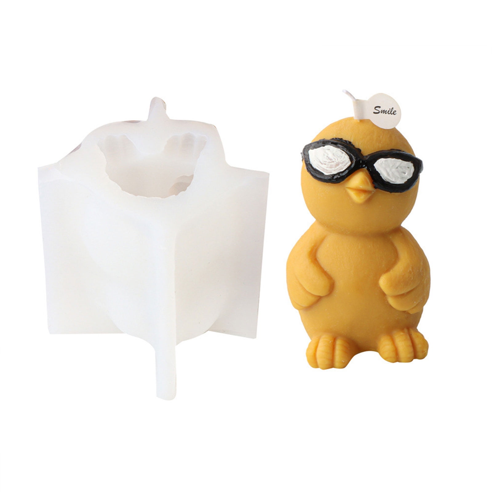 Chicken Silicone Mold Lovely Easter Anamal Candle Mold Handmade Scented ...
