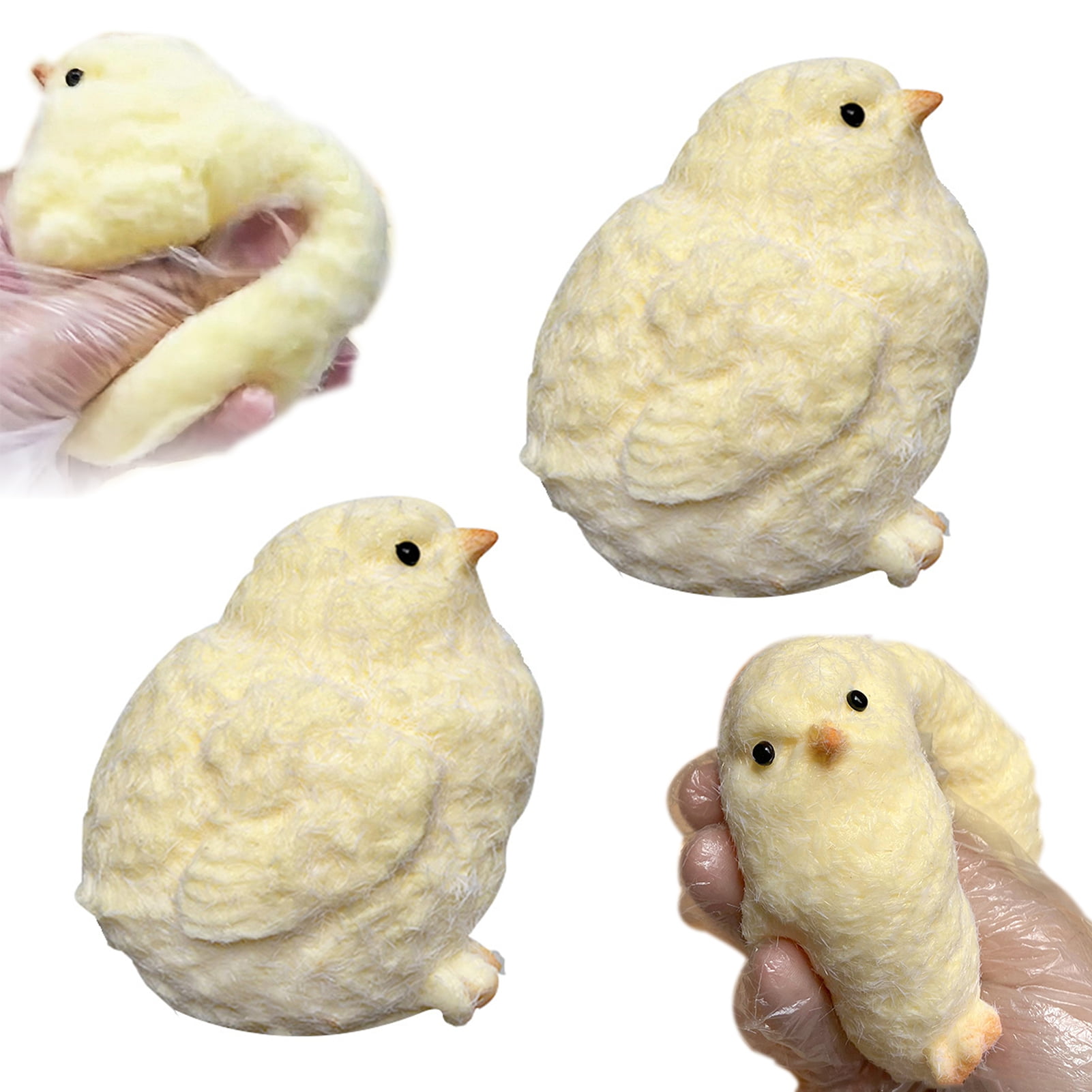 Chicken Squishy Toy, Soft and Squeezable Stress Relief Toy, Portable ...