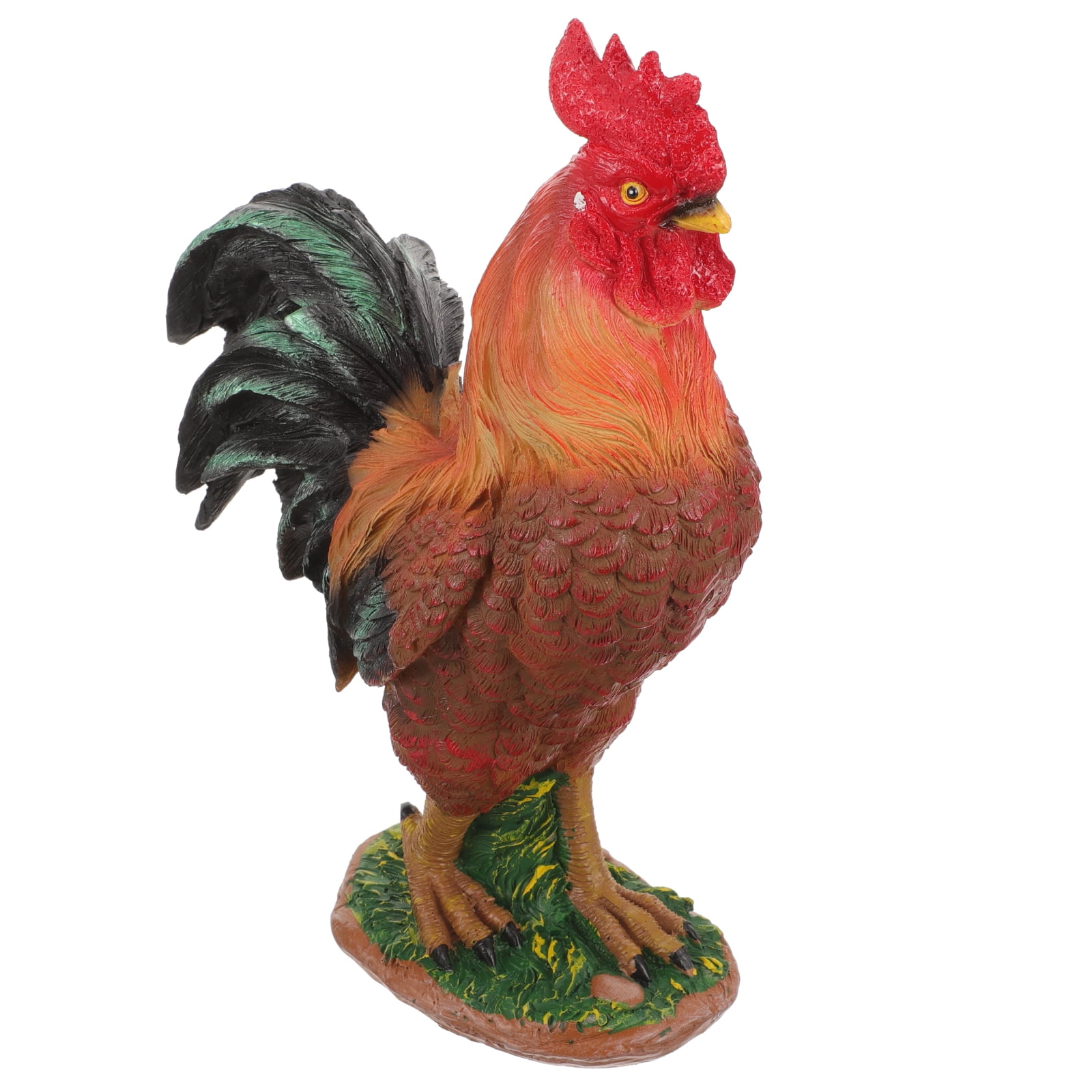 Chicken Statues Simulation Garden Hen Poultry Decoration Figurine ...