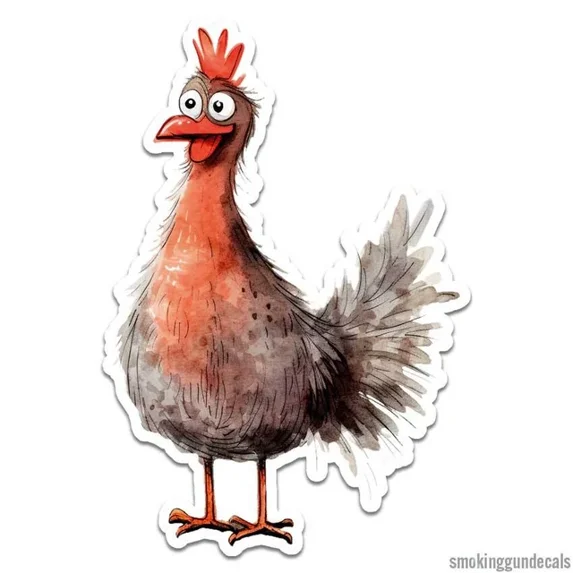 Chicken Sticker Indoor Outdoor Phone Decal Water Bottle Stickers Car ...