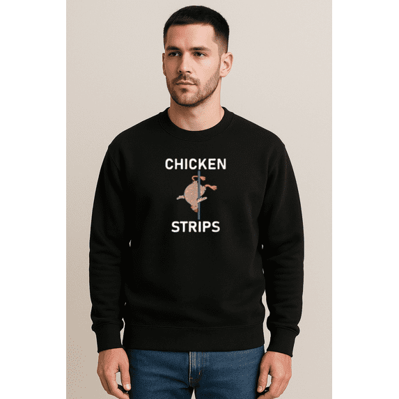 Chicken Strips Pun Funny Humor Quote Casual Daily Graphic Print ...