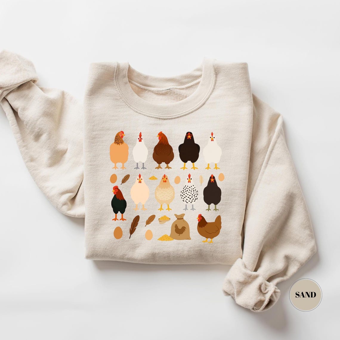 Chicken Sweatshirt, Thanksgiving Sweater, Farmer T-Shirt, For Farm Life ...