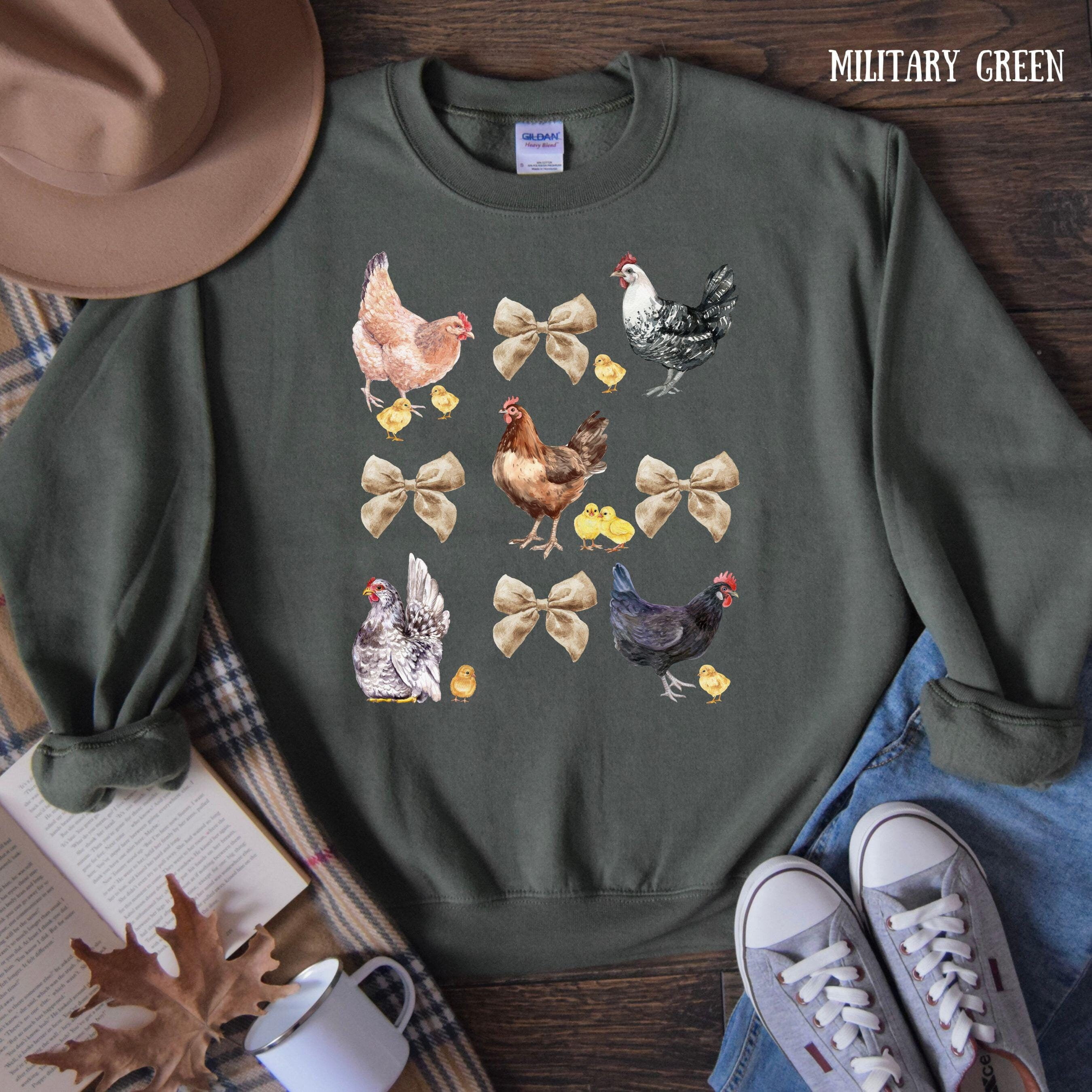 Chicken T-Shirt, Chicken Girl Shirt, Chicken Mom Shirt, Chicken Shirt ...