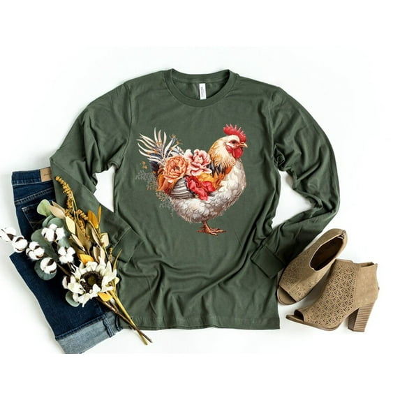 Chicken T-Shirt, Love Chickens Tee, Chicken Gifts, Womens Aesthetic ...