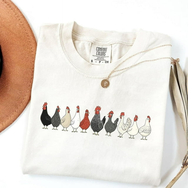 Chicken T-Shirt, Mothers Day Chicken Shirt, Chicken Tee, Love Chickens ...