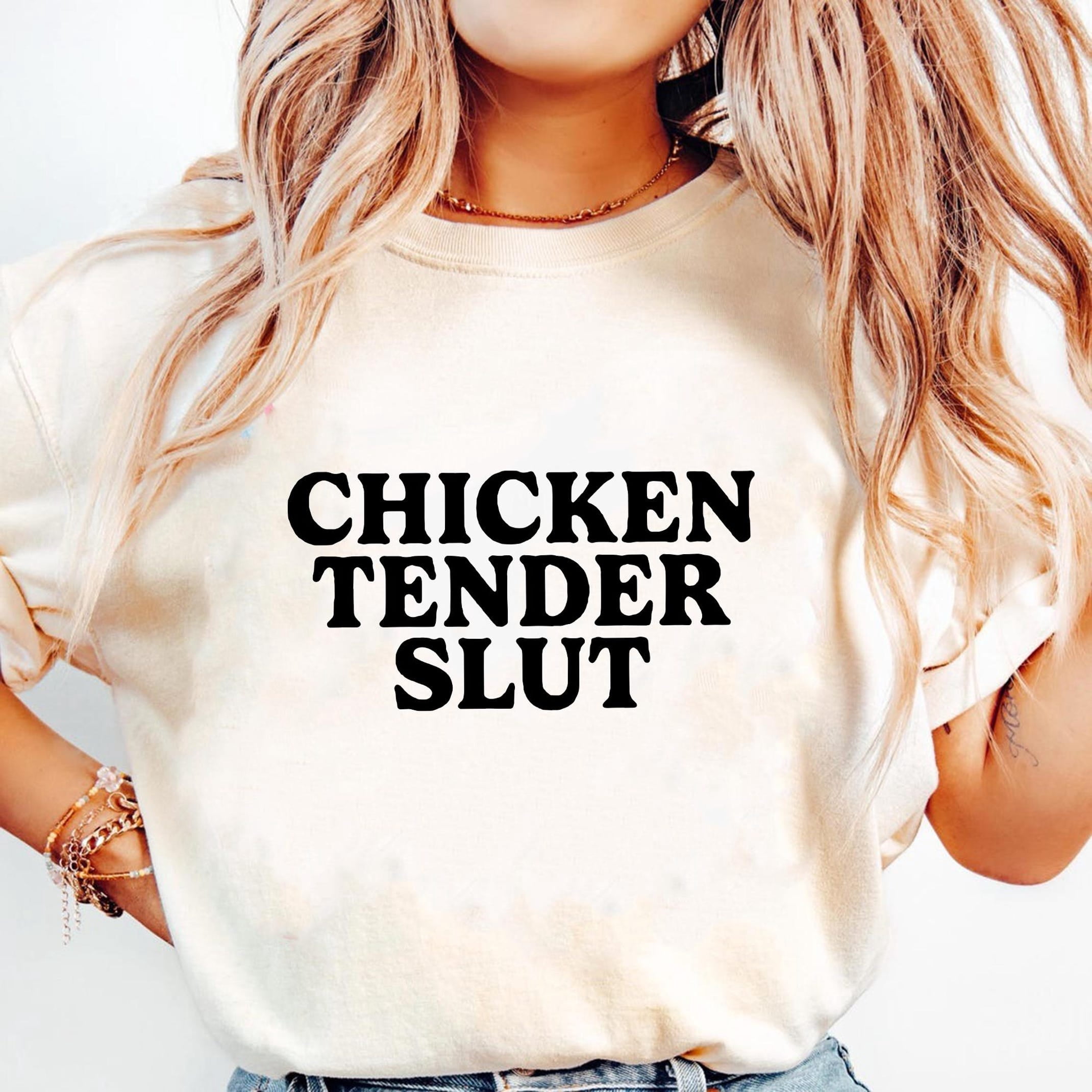 Chicken Tender Lover Shirt, Funny Foodie Humor Tee, Bold Statement ...