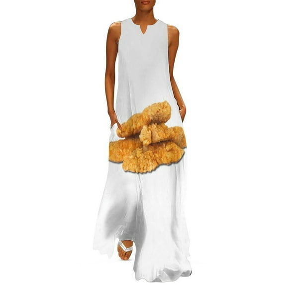Chicken Tenders Long Dress evening dress woman beach dresses Dress ...