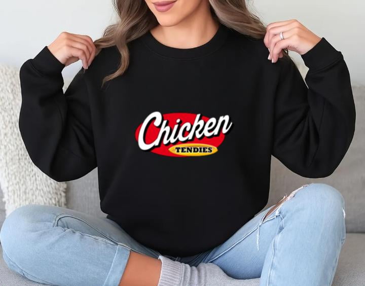 Chicken Tendies Funny Parody Mashup Logo Foodie Gift Sweatshirt, up to ...