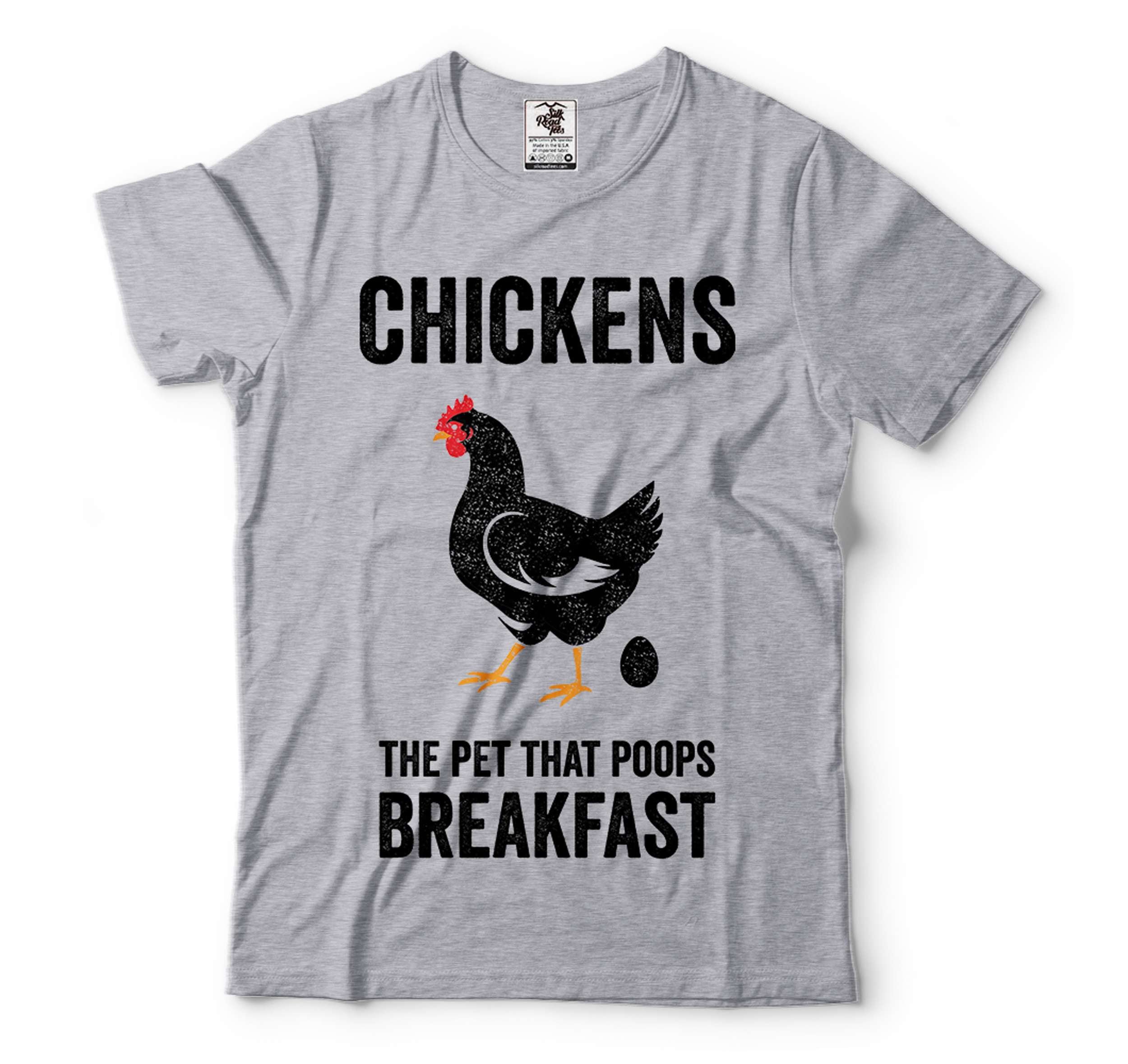 Chicken The Pet That Poops Breakfast Shirt Funny Chicken Tee Chicken ...