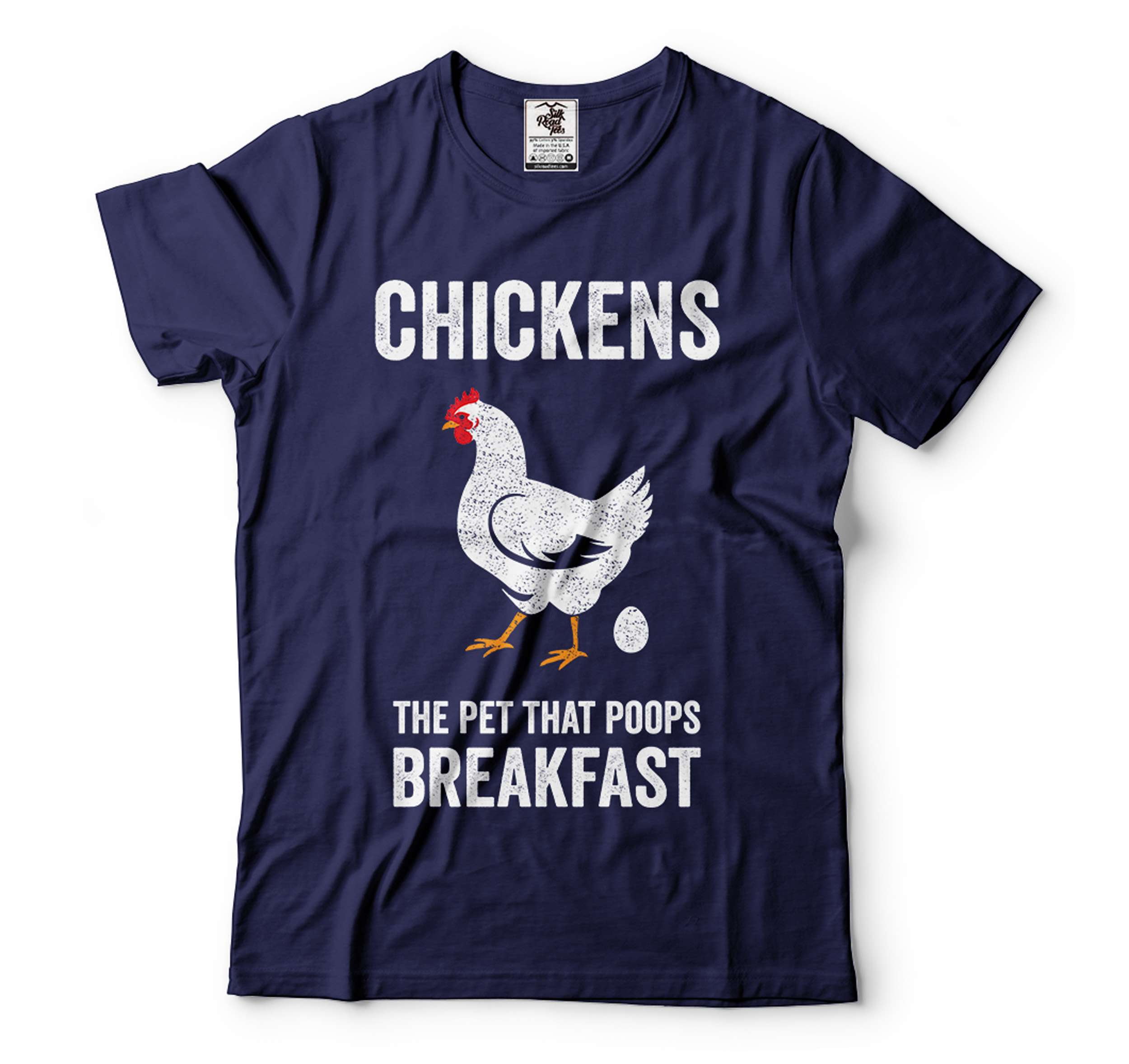 Chicken The Pet That Poops Breakfast Shirt Funny Chicken Tee Chicken ...