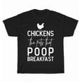 Chicken The Pet That Poops Breakfast T-Shirt Country Farm Animal Tee ...