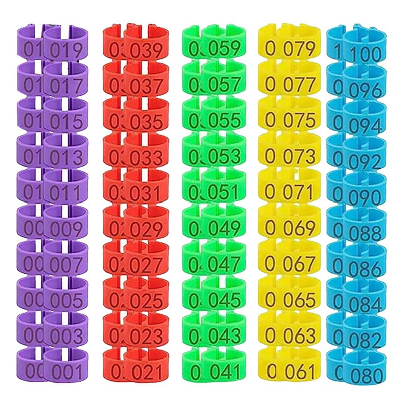 Chicken Thigh Ring Clip Numbered Leg Band Tags Chickens Ducks Leg Rings ...