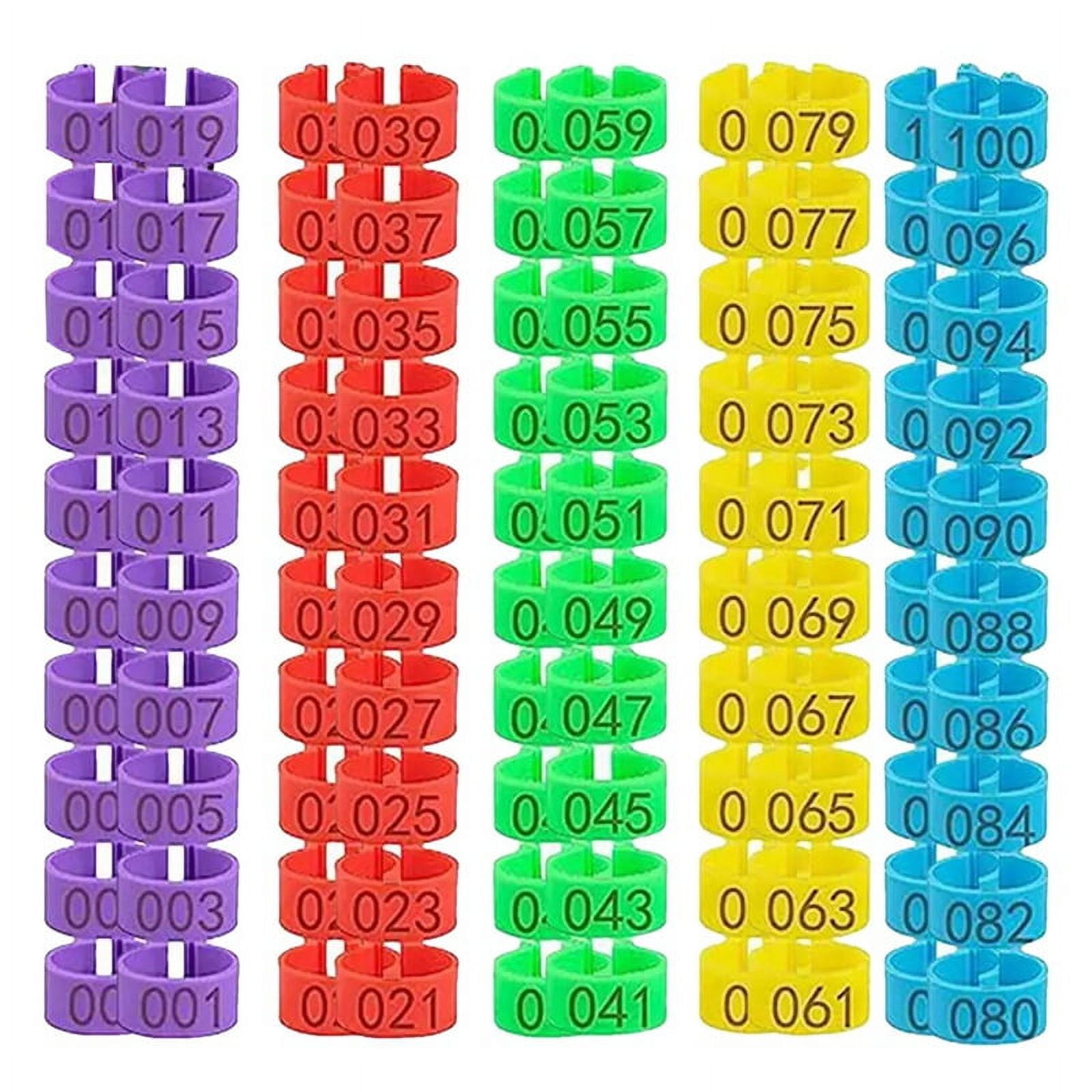 Chicken Thigh Ring Clip Numbered Leg Band Tags Chickens Ducks Rings ...