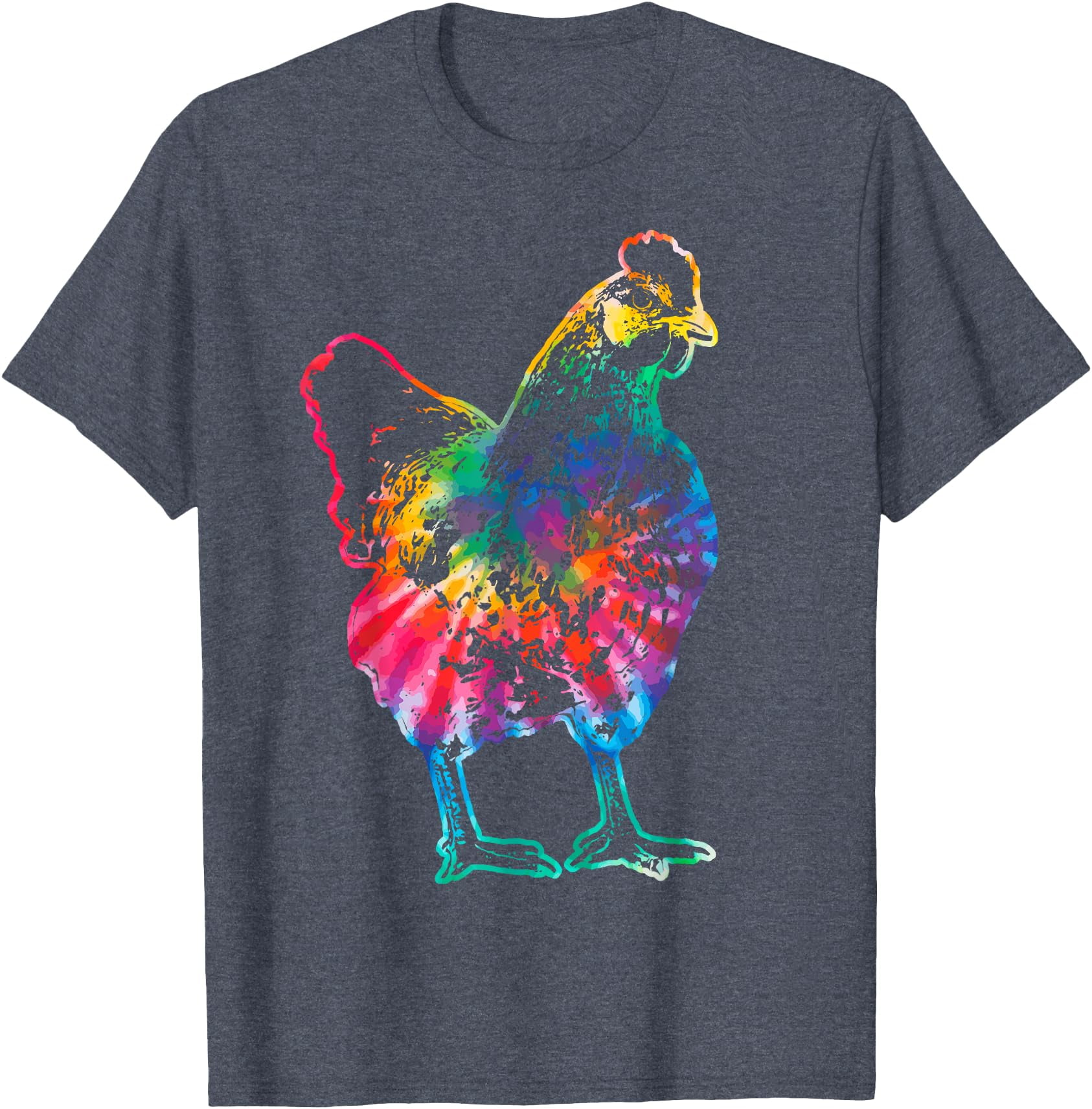 Chicken Tie Dye Hippie Poultry Farmer Farm Vintage Gift Softstyle ...