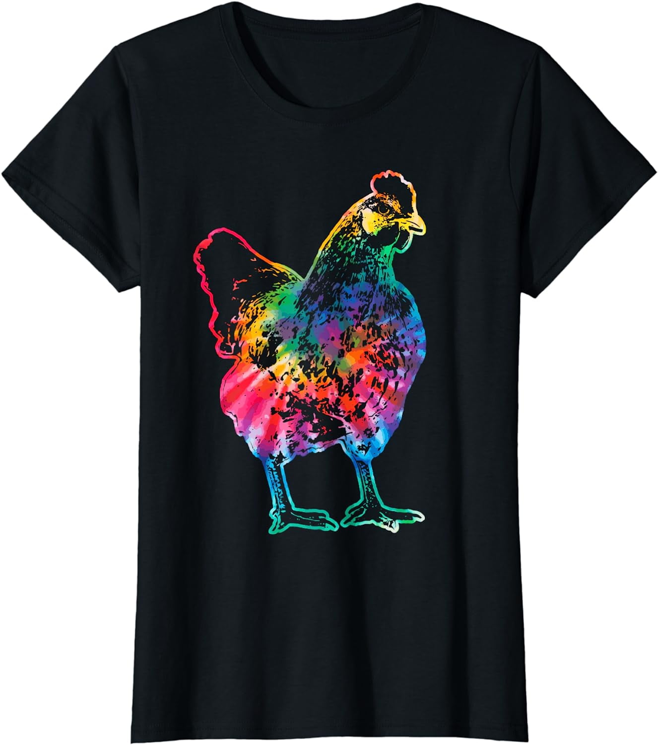 Chicken Tie Dye Hippie Poultry Farmer Farm Vintage Gift T-Shirt ...