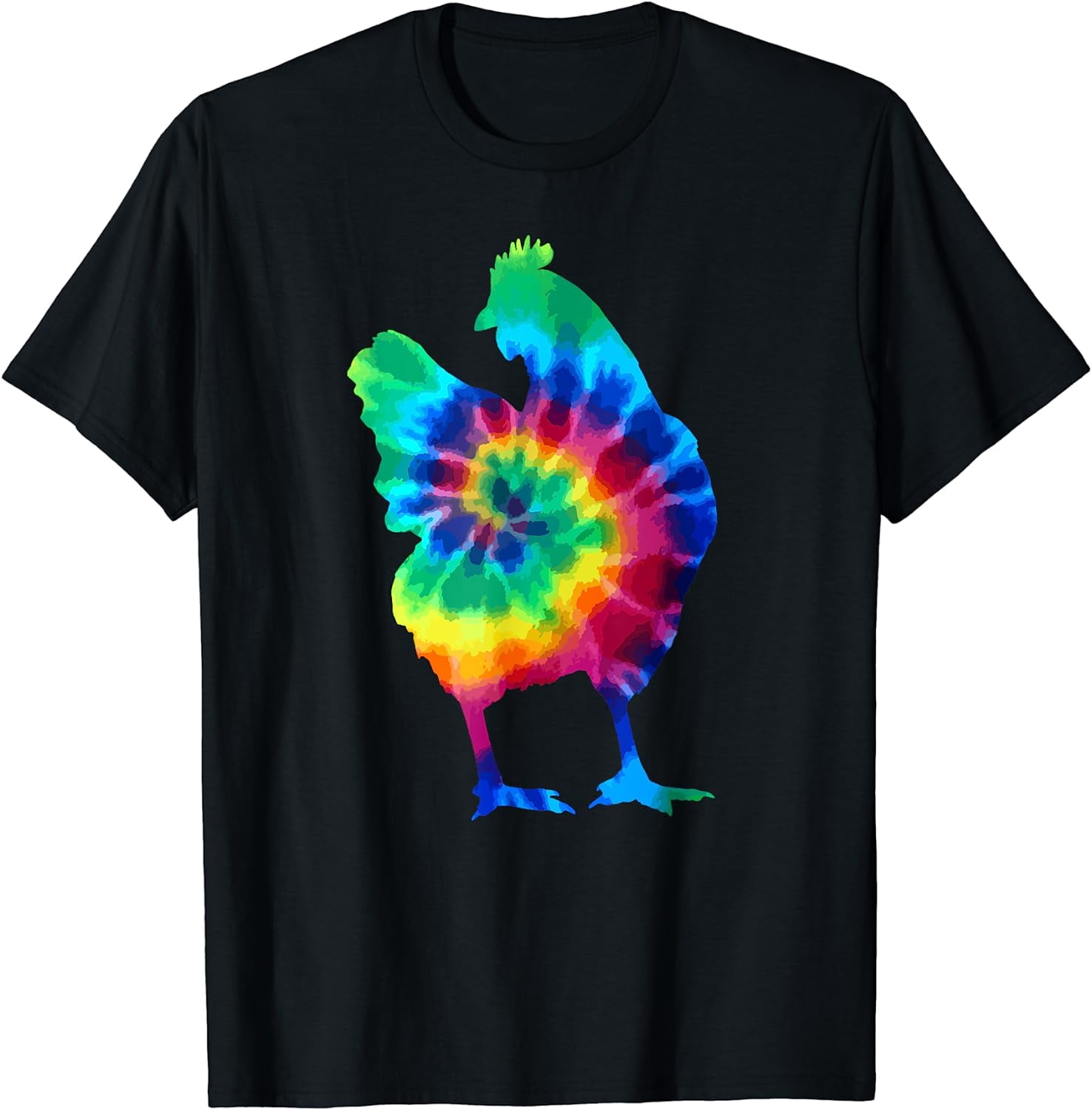 Chicken Tie Dye Vintage Hippie Chicken Mom Chicken Farmer T-Shirt ...