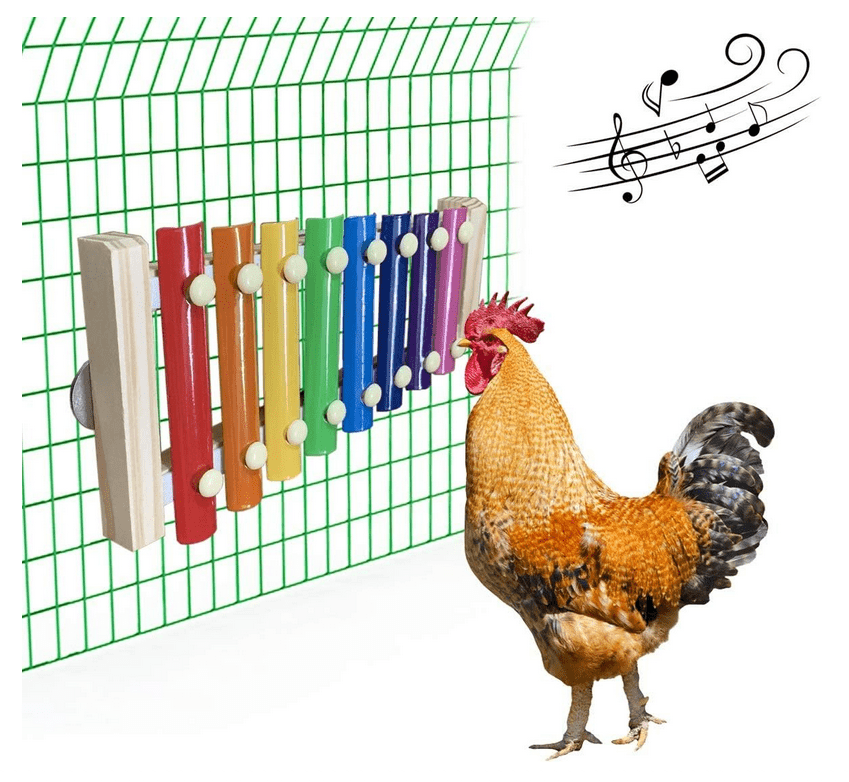 Chicken Toy Chicken Xylophone Toy Wooden Suspensible Hen Musical Toy ...