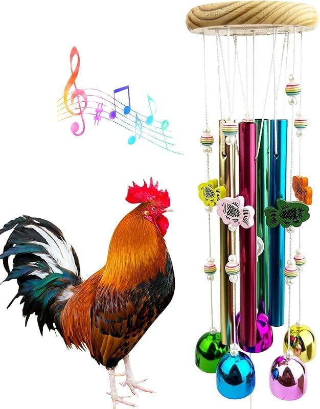 NCBFHRB Chicken Toys - Hanging Chick Peck Toy with Colorful Bells ...