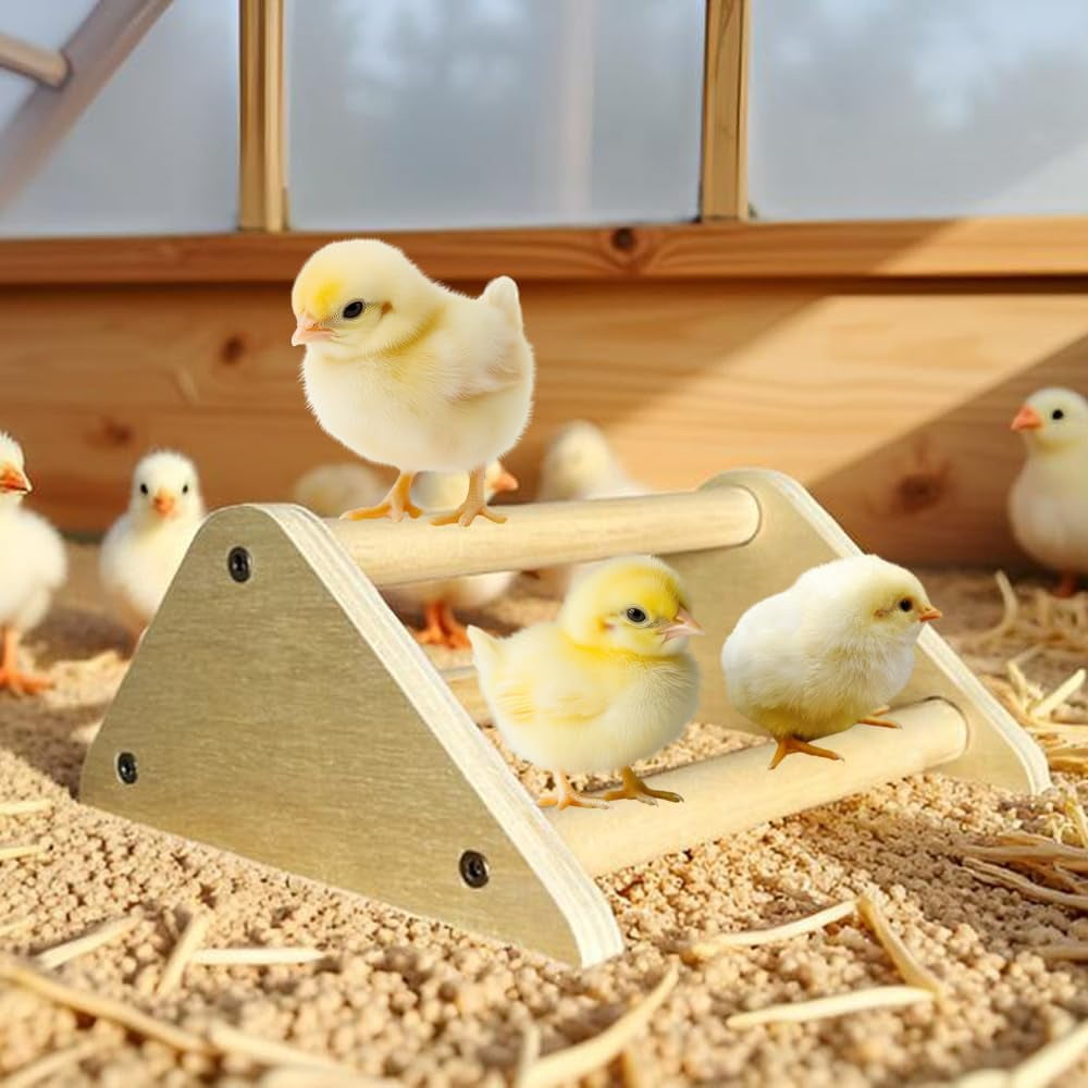 Chicken Toys, Roosting Bars for Chicks in Coop and Brooder, Wooden ...
