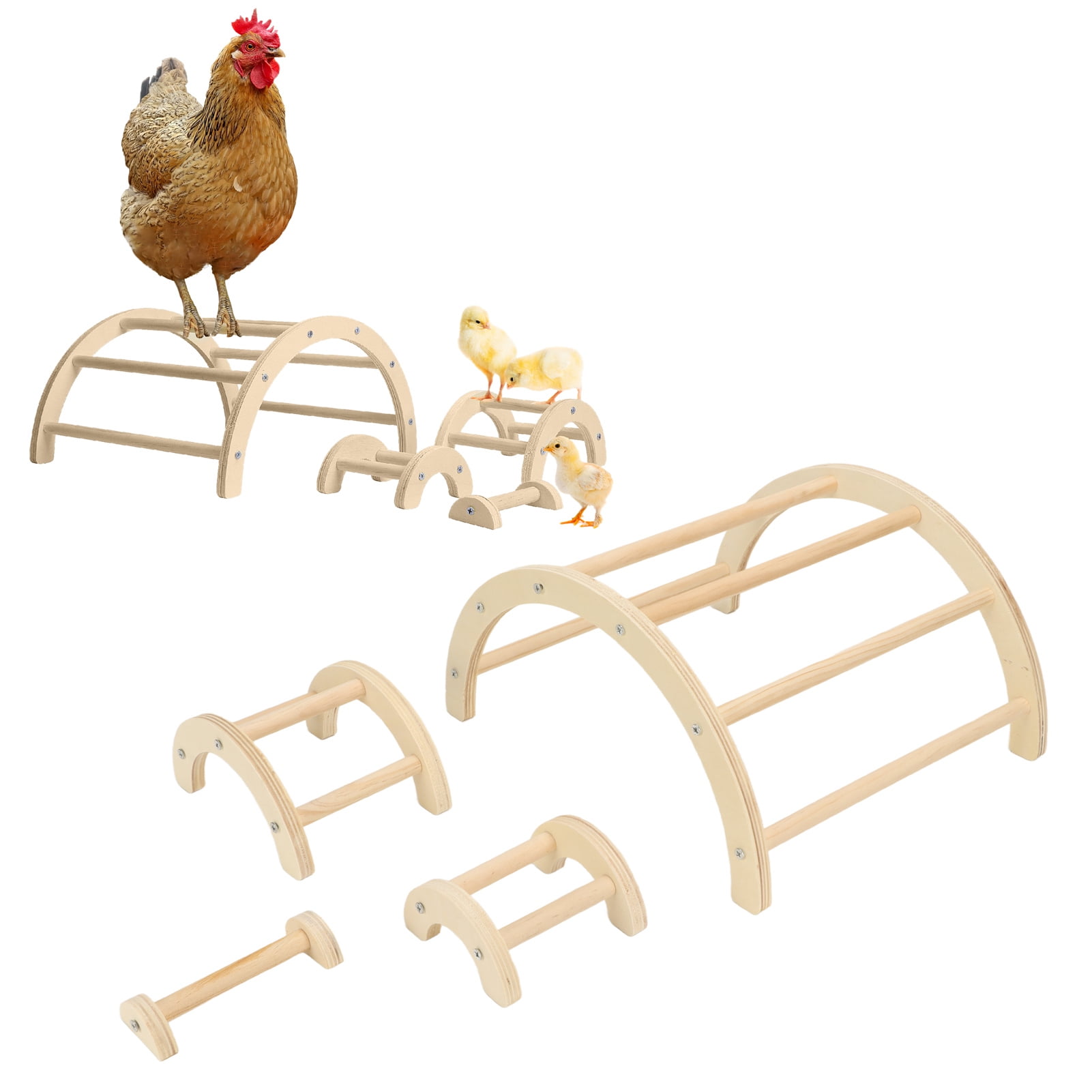 Chicken Toys, Sturdy Perch Pet Chicken Toy Stand Set Rooster Chicken ...